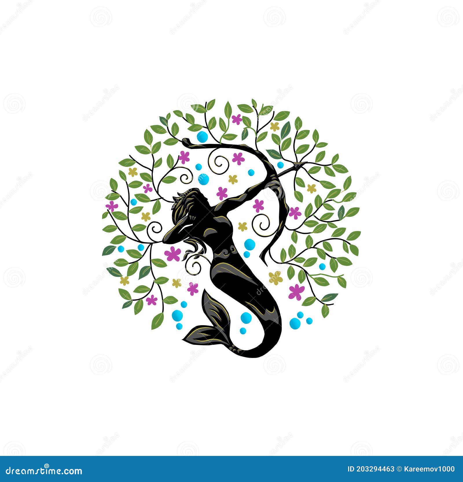 Dryad Mascot. Esport Logo Design Vector Illustration | CartoonDealer ...