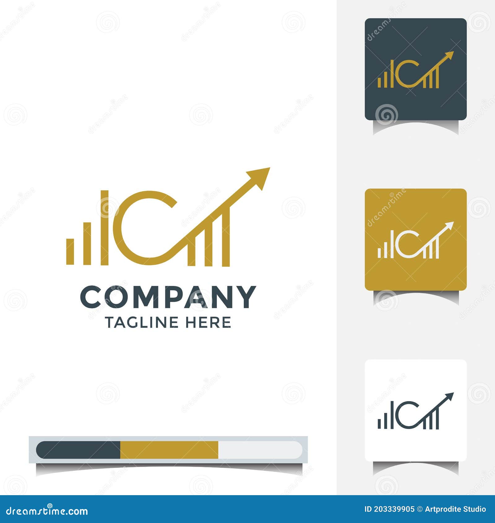 Abstract Letter C Accounting Financial Logo Template Stock Vector ...