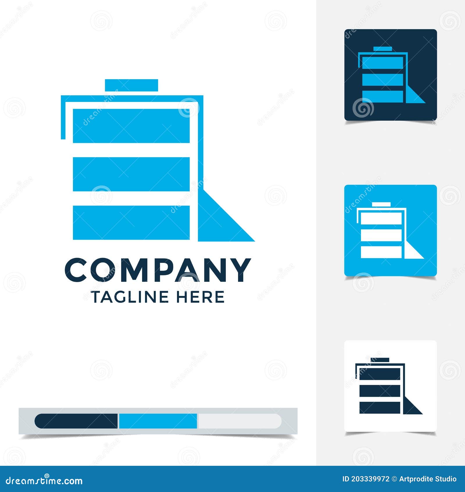 Abstract Battery Logo Design Template Stock Vector - Illustration of ...