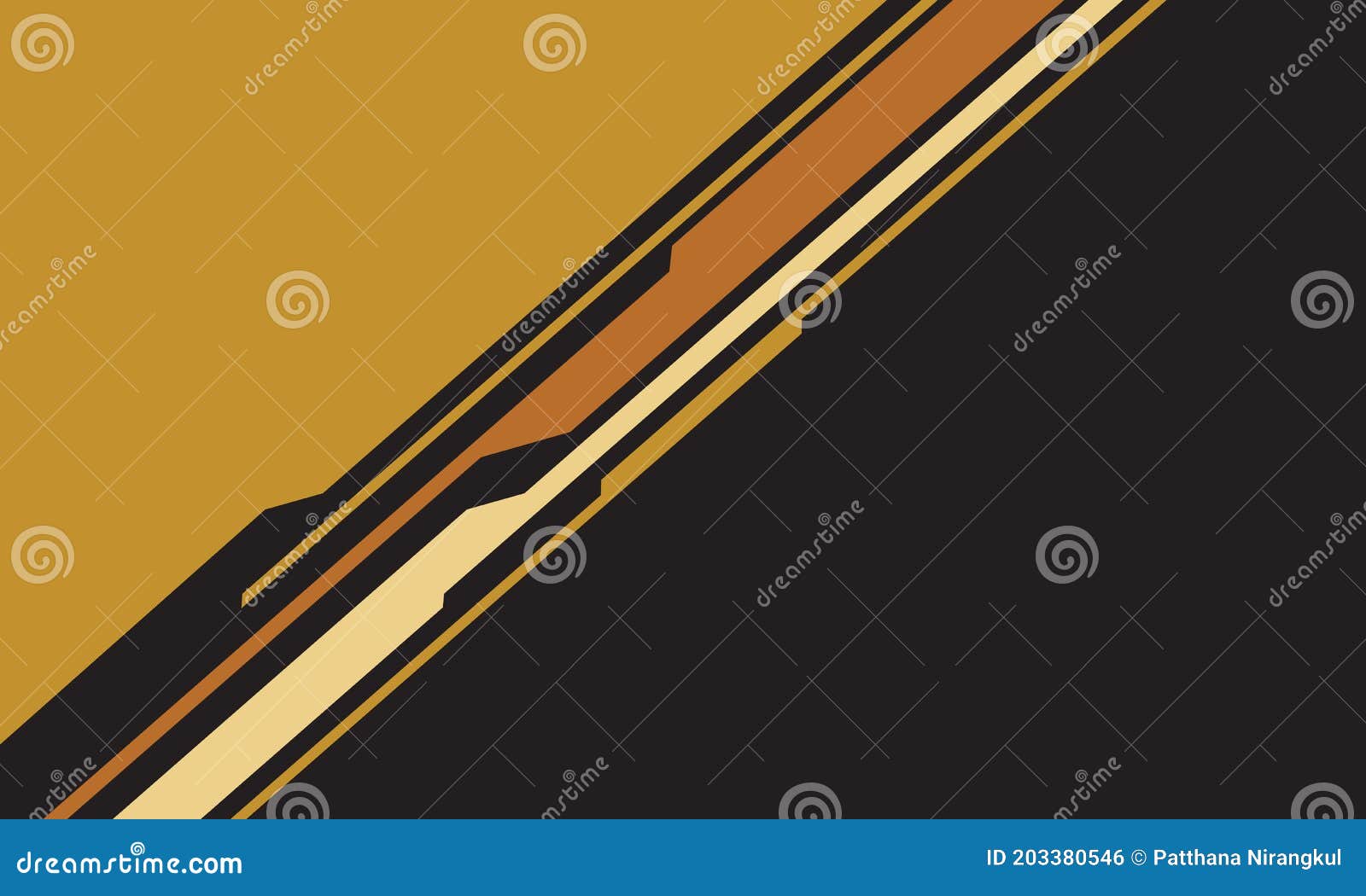 Abstract Yellow Triangle Orange Circuit Cyber Line on Grey with Blank ...