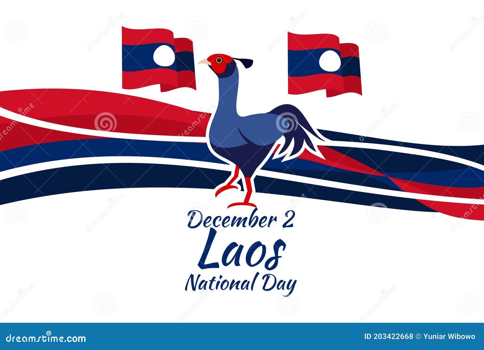 Laos Vector Map Isolated On White Background. High-Detailed Black ...