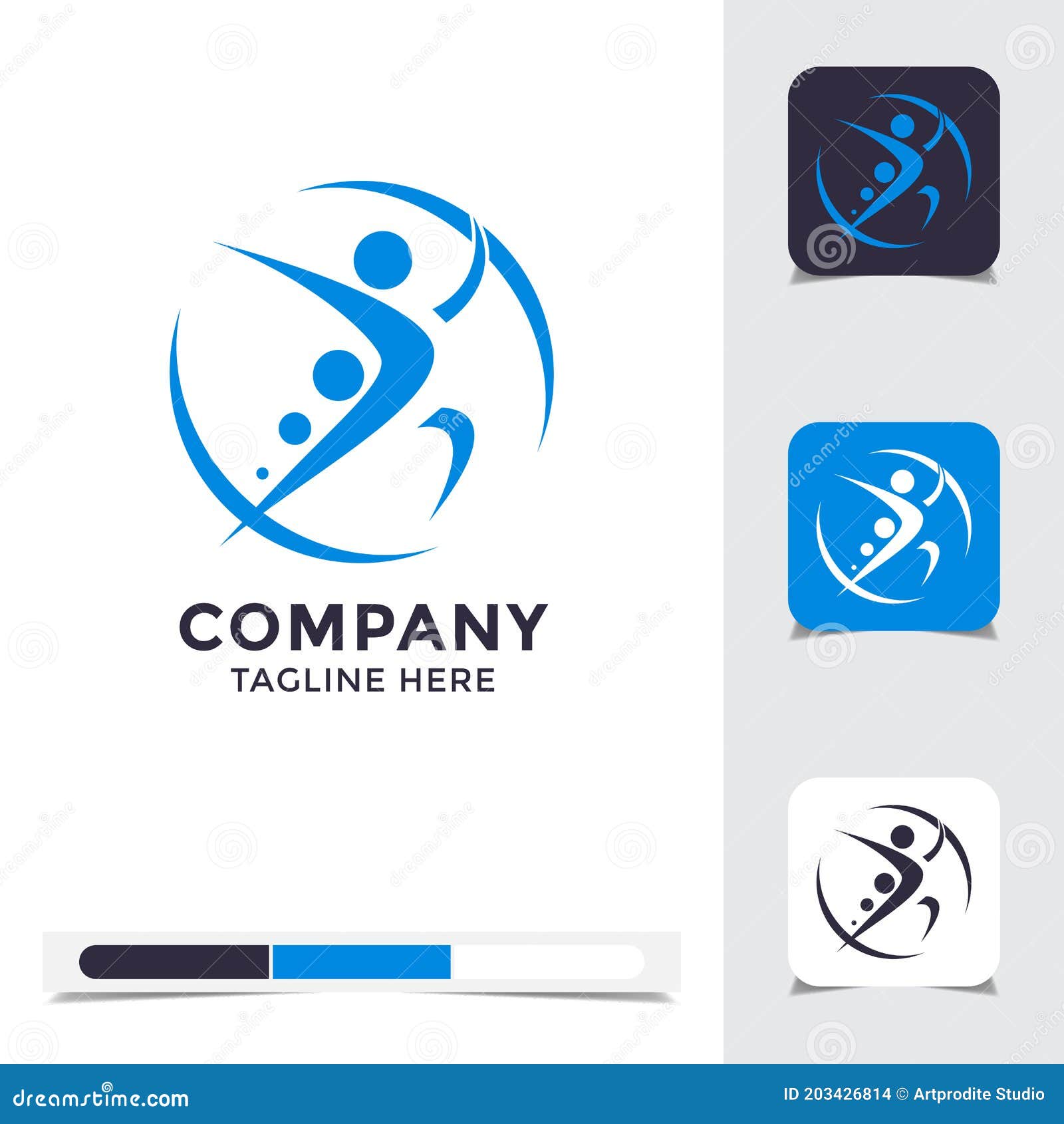 Logo Vector Design of Abstract Health Care Stock Vector - Illustration ...