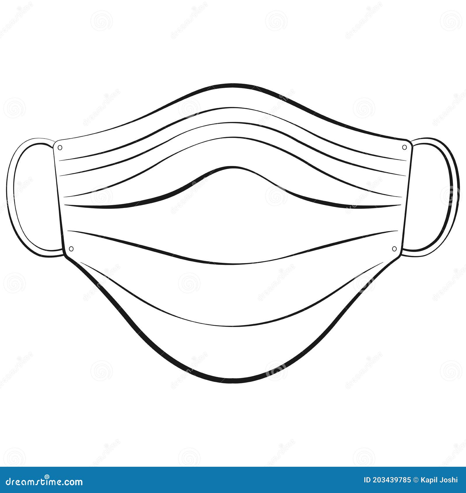 Protective Mask Line Icon, N95 Stock Vector - Illustration of linework ...