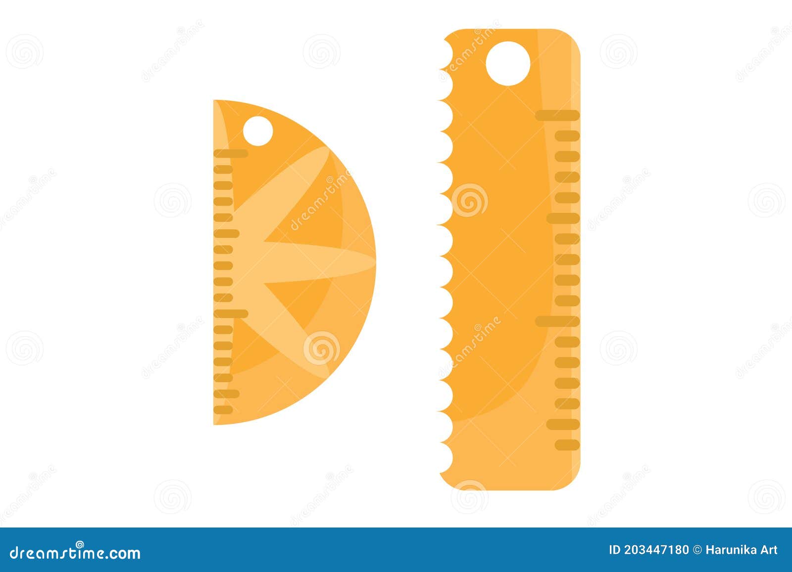Ruler Vector Illustration for Kids Stock Vector - Illustration of ...