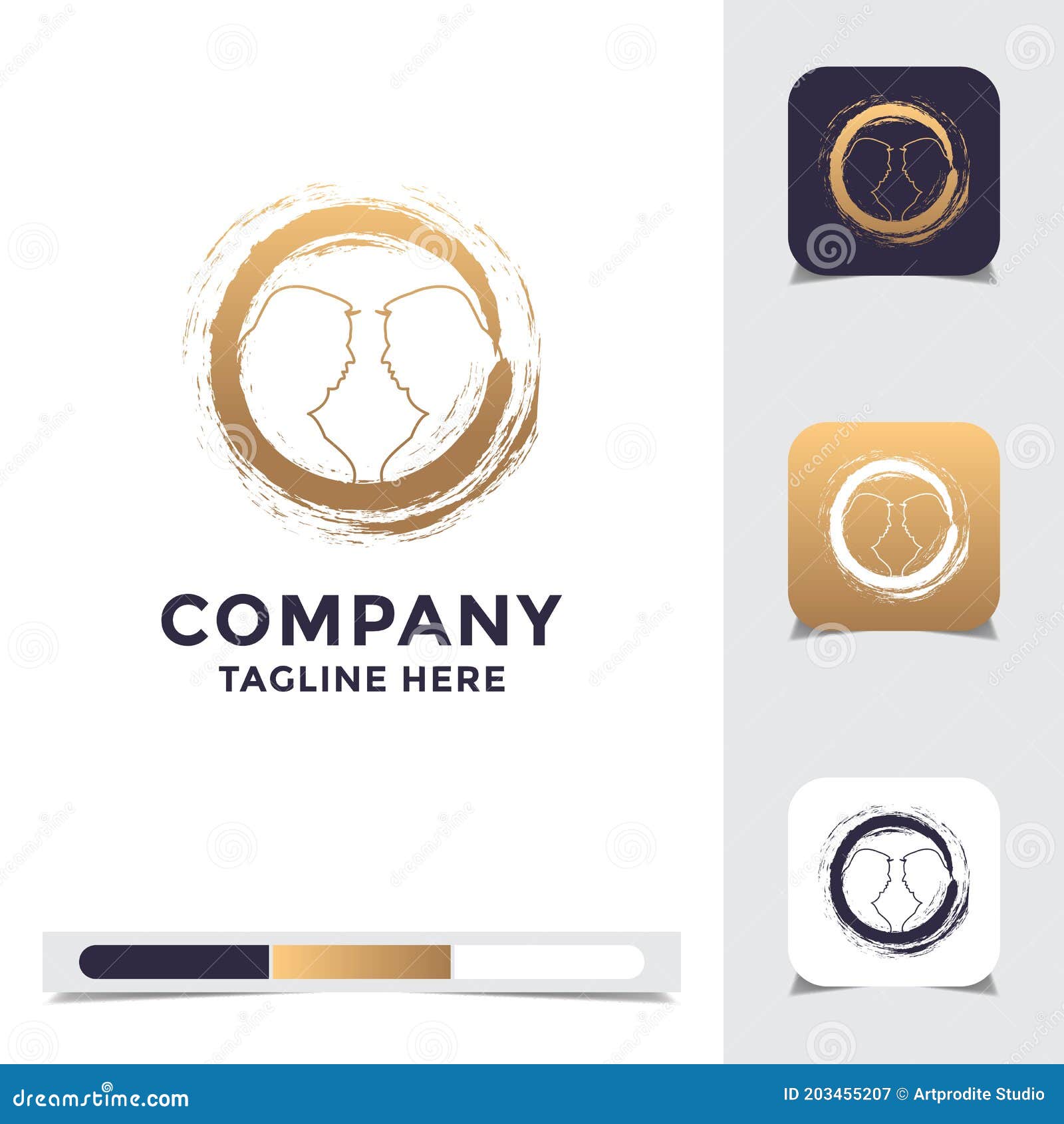 Logo Vector Design of Abstract Woman Stock Vector - Illustration of ...