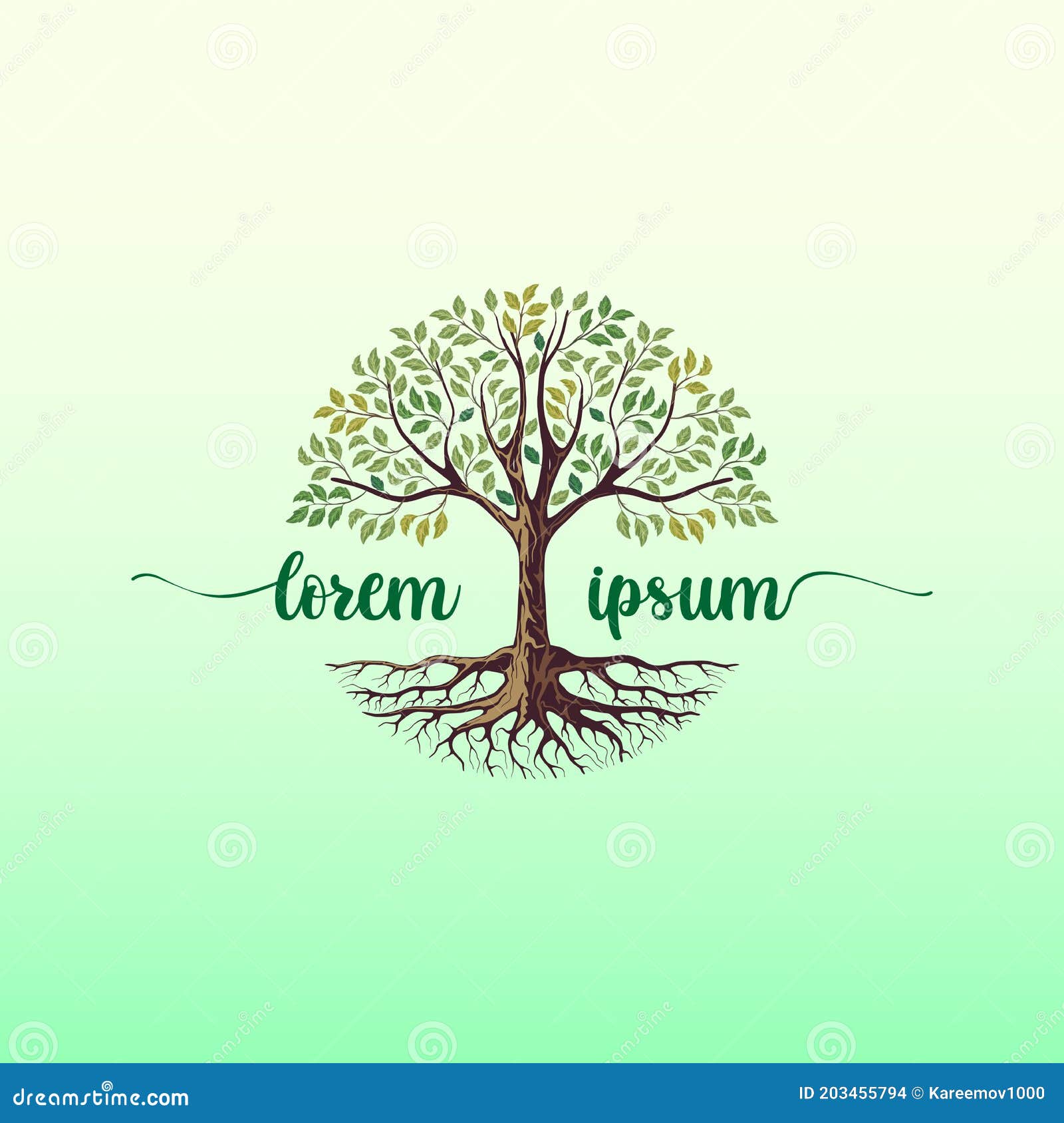 Unique Tree Logo Designs for Brand and Identity Stock Vector ...