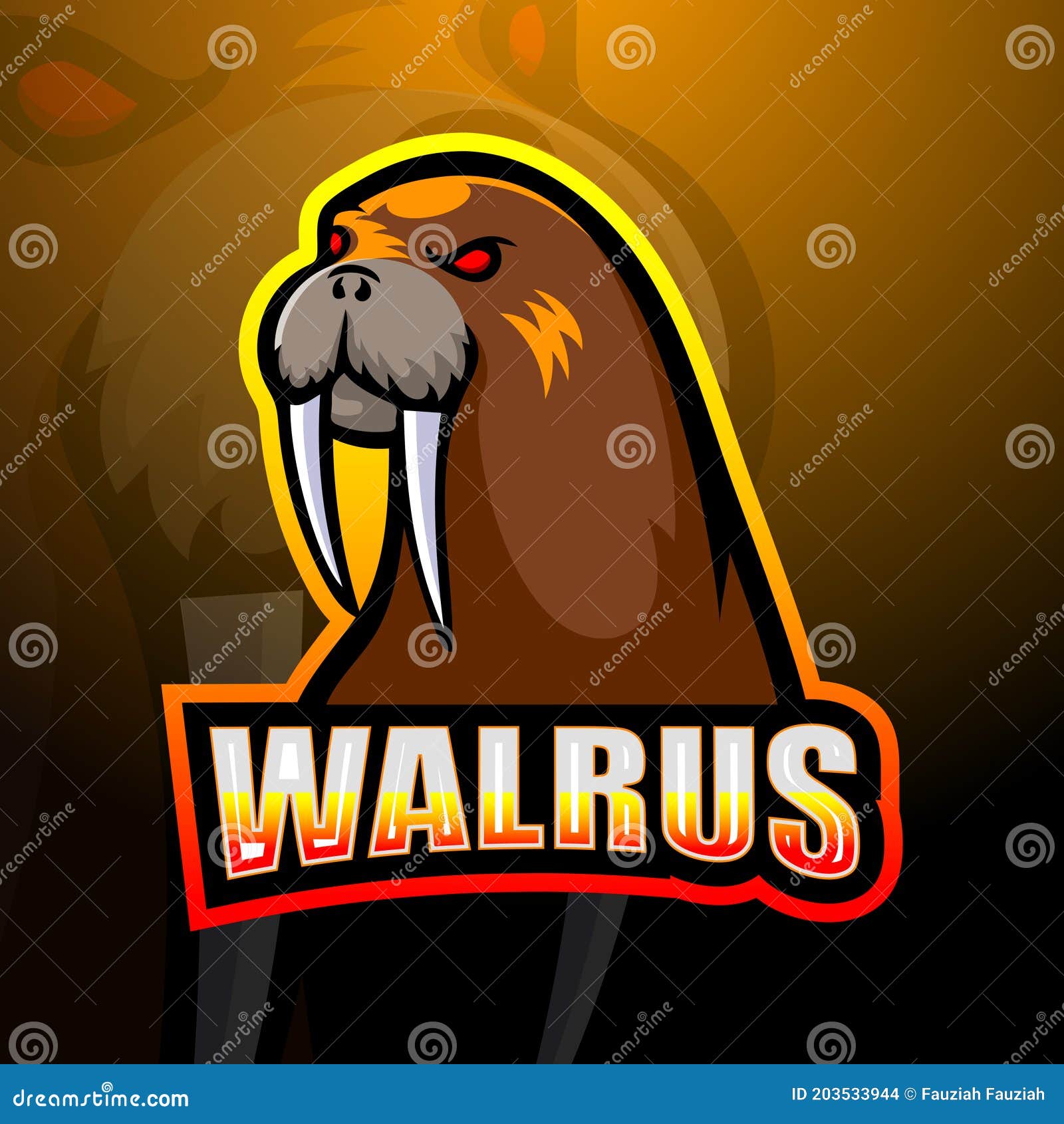 Walrus Mascot Logo Design Royalty-Free Stock Image | CartoonDealer.com ...