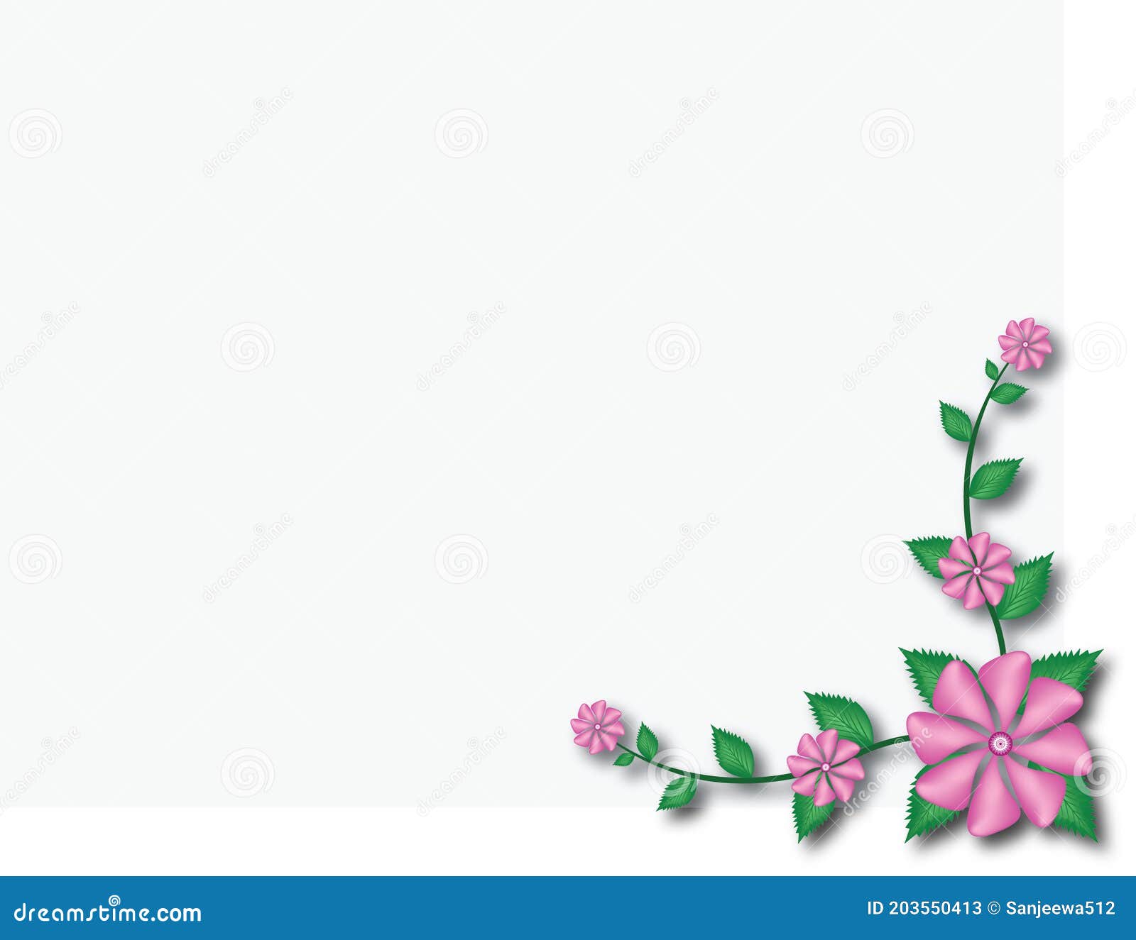 Abstract Purple Flower Post Card Design Template Vector Design Stock ...