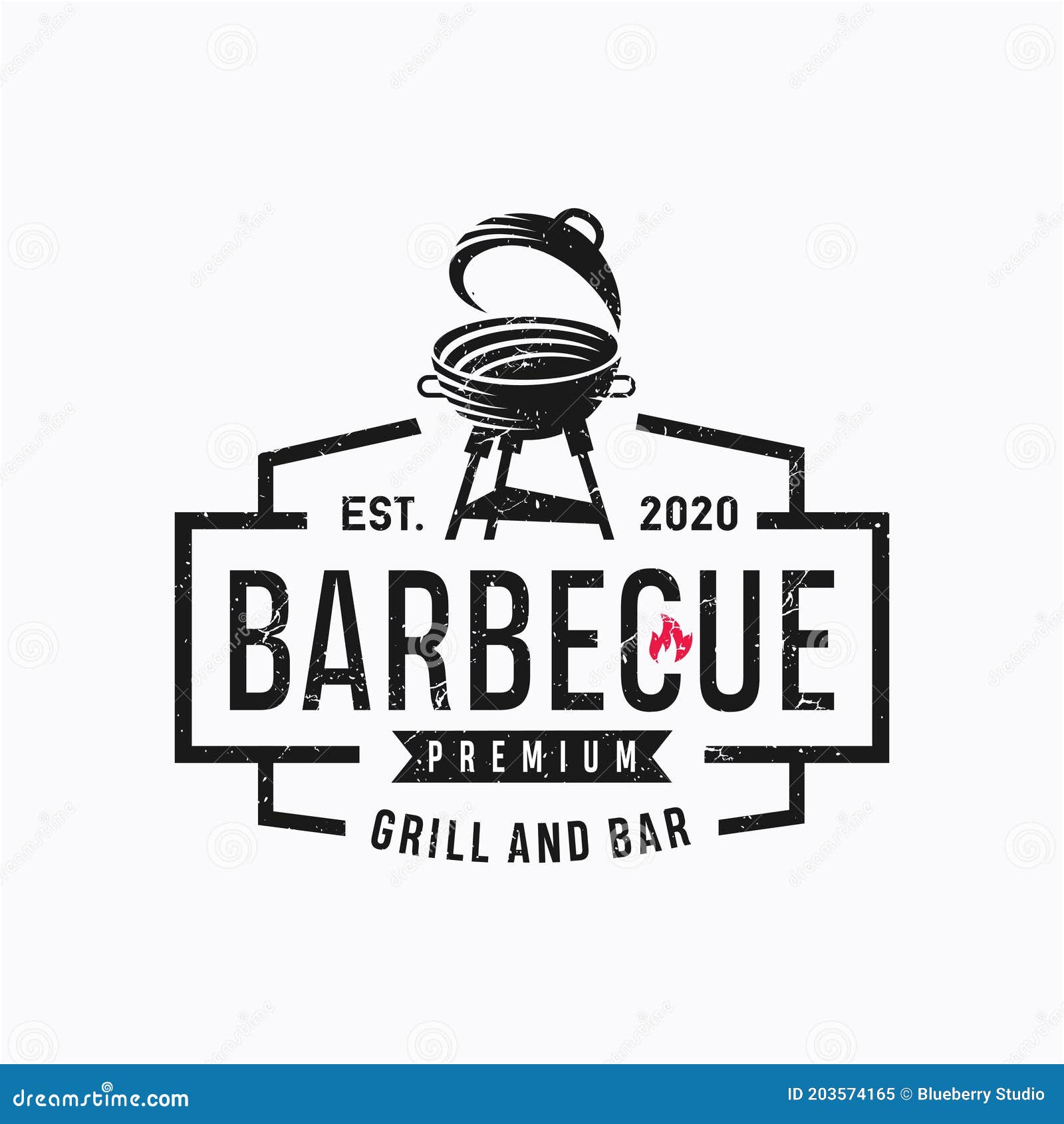 Vintage Grill Barbeque Barbecue Bbq, BBQ Time Badge, Sticker, Emblem ...
