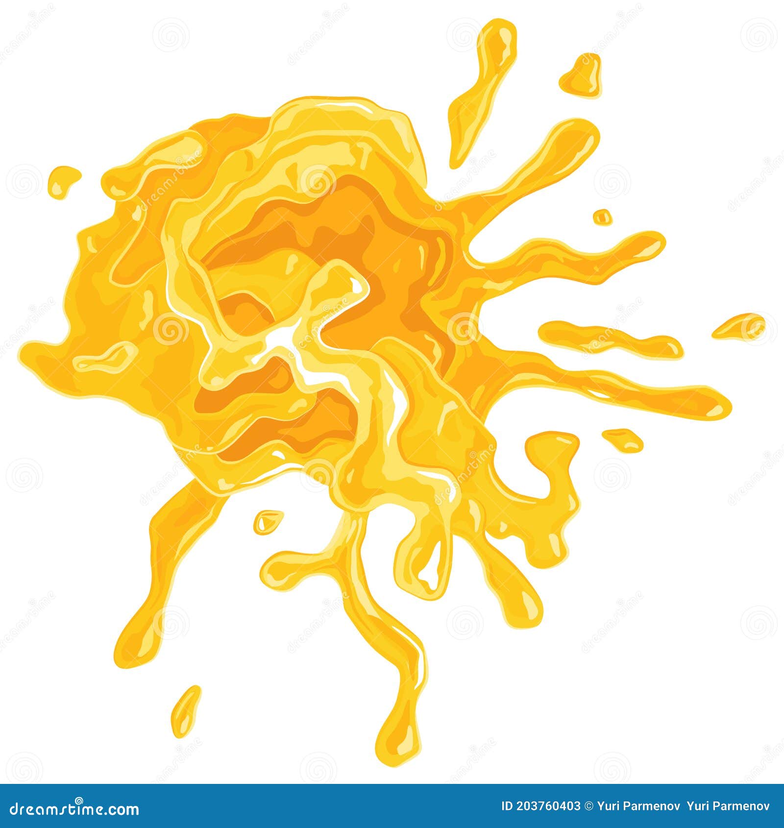 Honey Blots. Dripping Golden Honeycomb Syrup And Sweet Nectar Leak ...