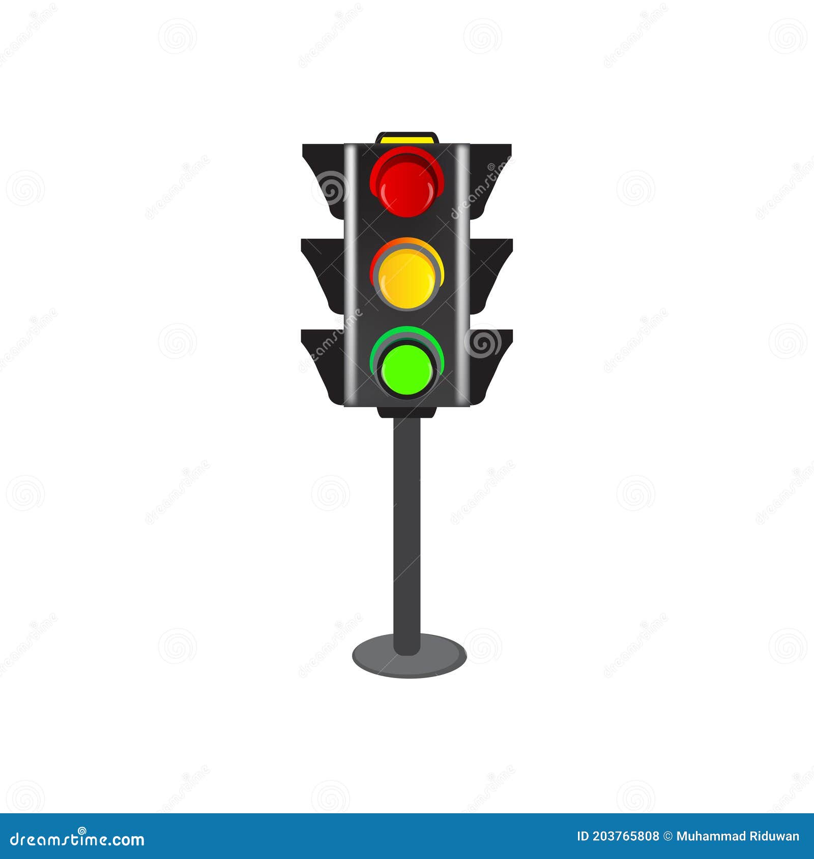 Red Light Vector Illustration Eps 10 Stock Vector - Illustration of ...