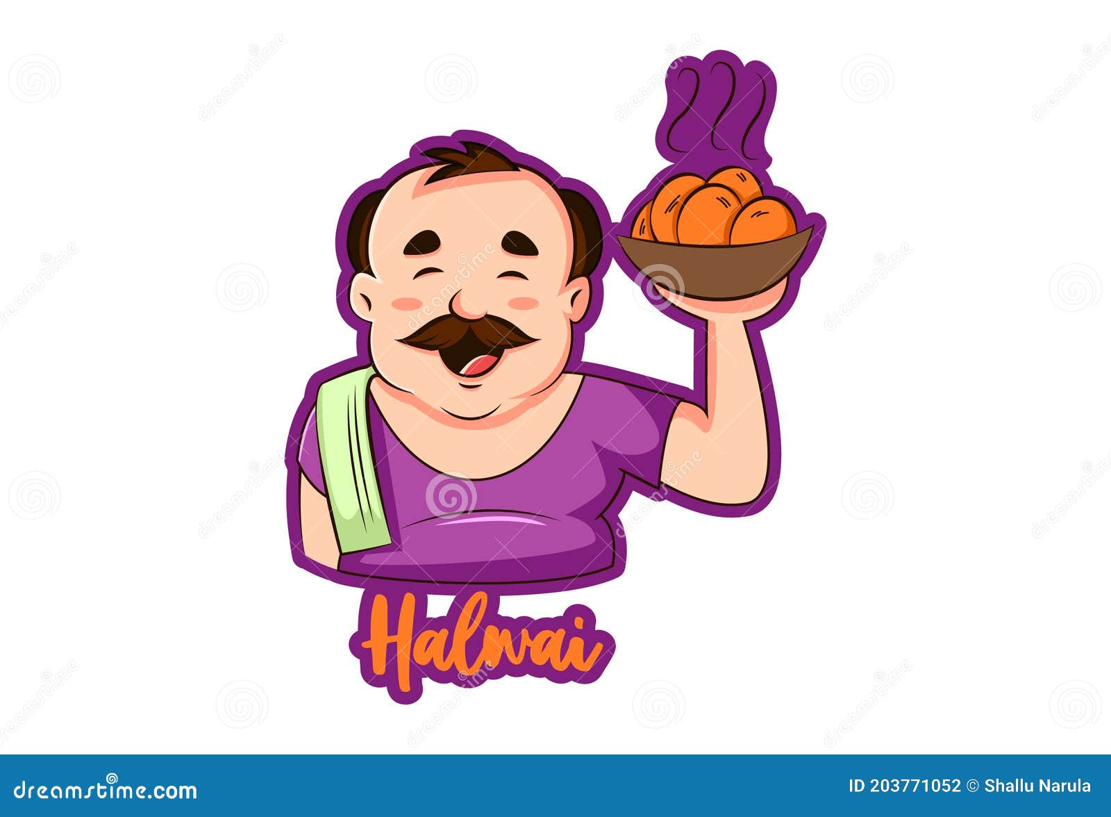 Vector Graphic Illustration of Confectioner Stock Vector - Illustration ...