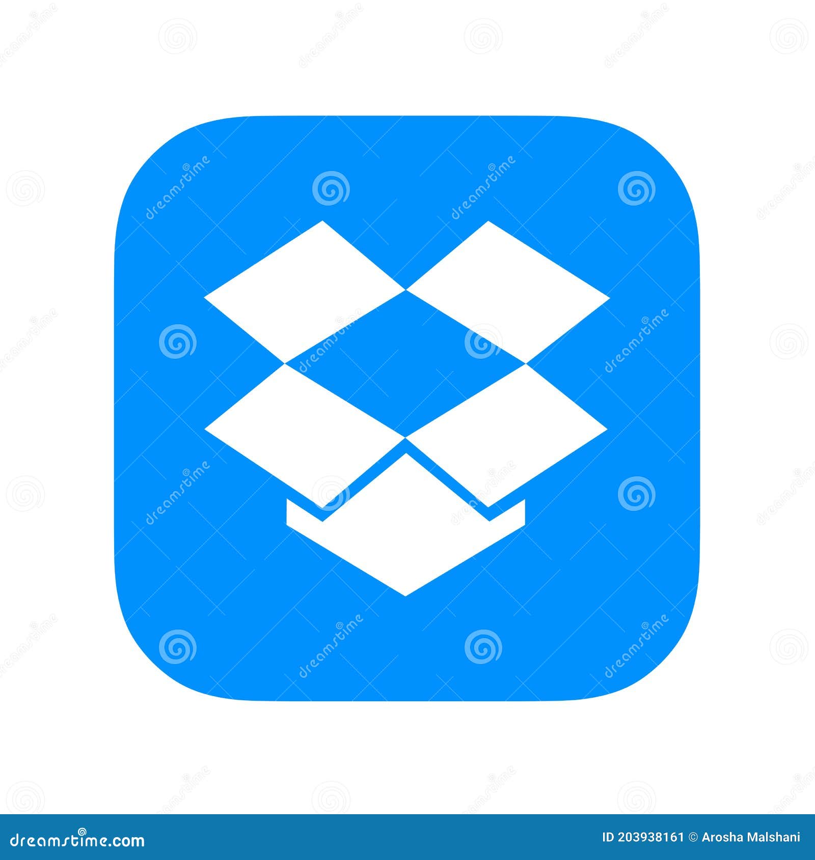 Dropbox Logo. Isolated on White Background. Editorial Photo ...