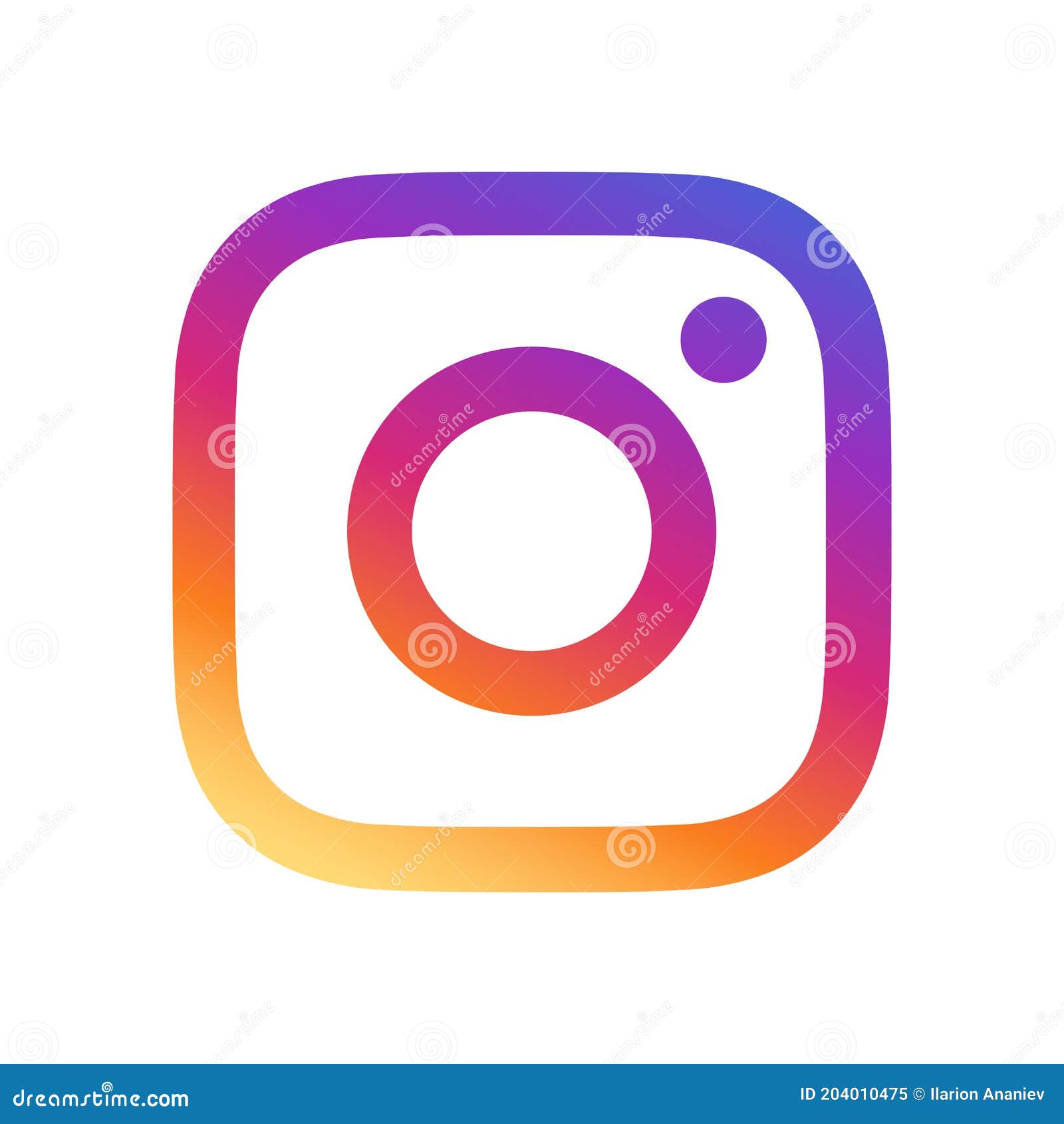 Instagram Logo - Vector - Original Gradient Color - Isolated ...