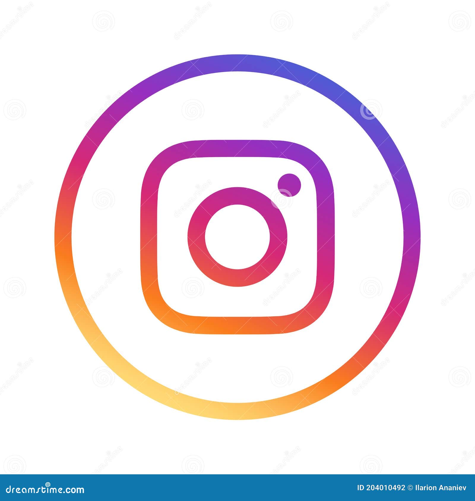 Instagram Logo - Vector - Original Gradient Color - Isolated ...