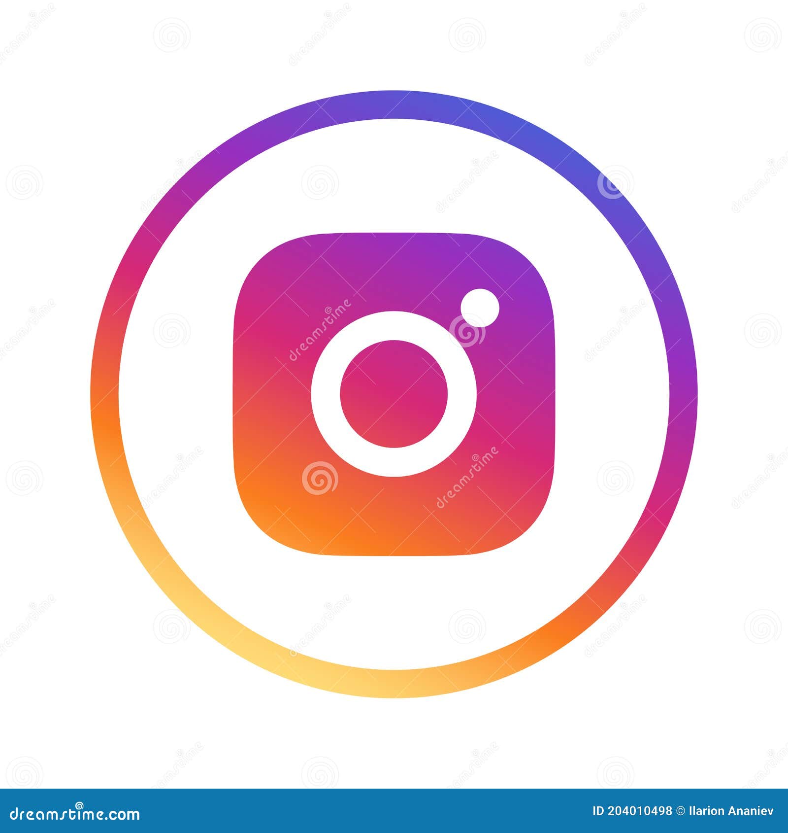 Instagram Logo - Vector - Original Gradient Color - Isolated ...