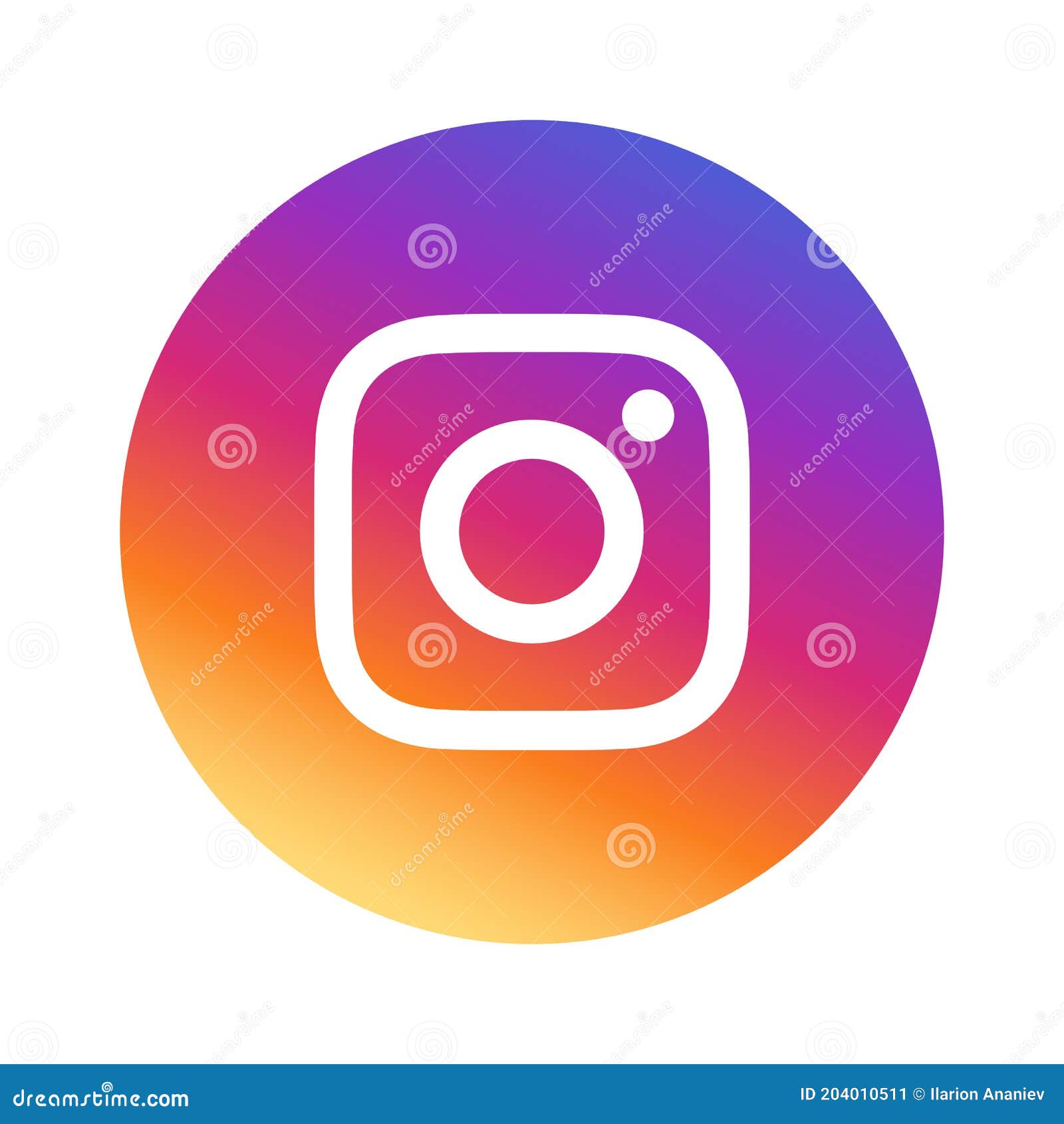 Instagram Logo - Vector - Original Gradient Color - Isolated ...