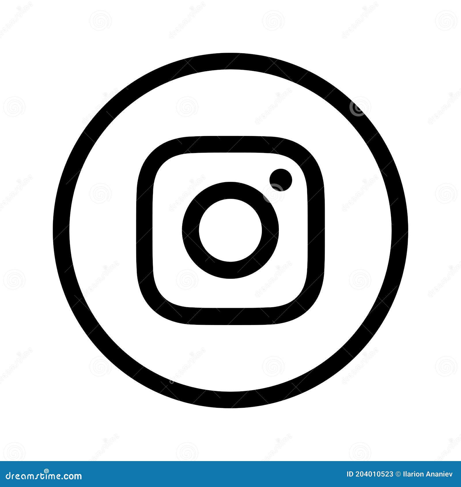 Instagram Logo Silhouette