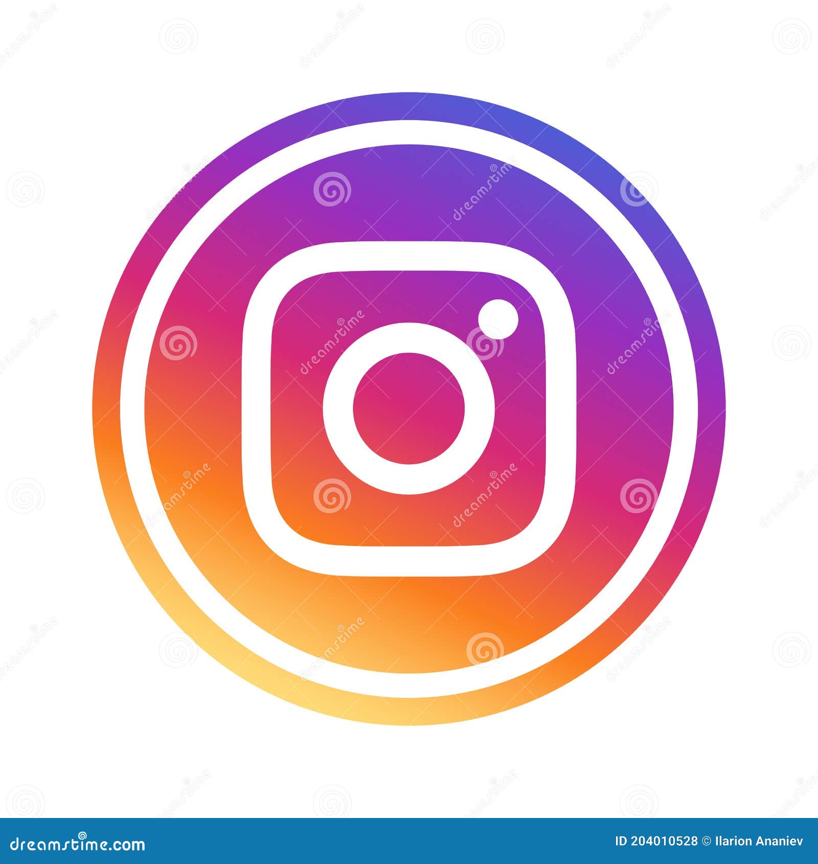 Instagram Logo - Vector - Original Gradient Color - Isolated ...
