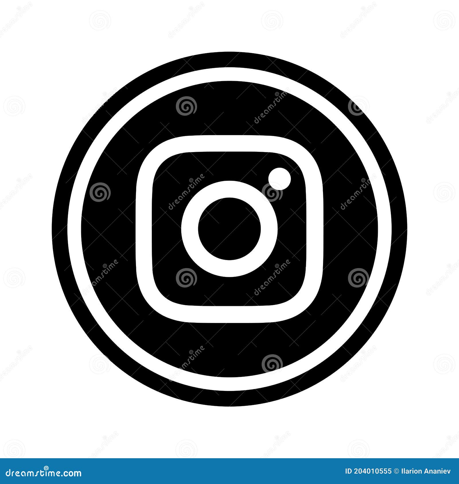 Instagram Flat Icon Vector