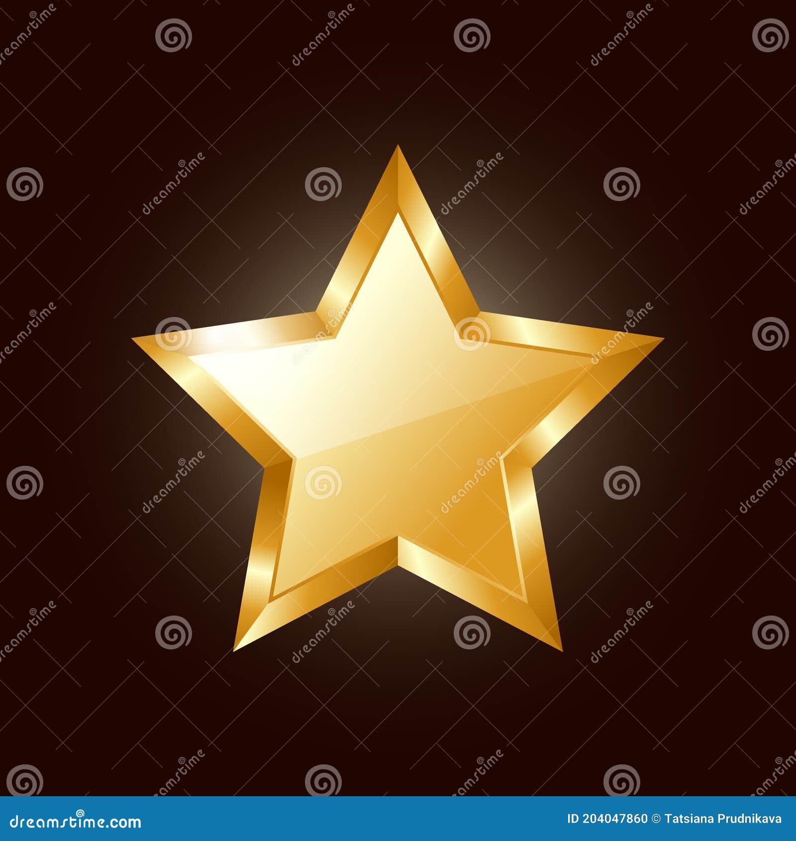 Golden Star Quality Mark Best Product Merit Award Stock Vector ...