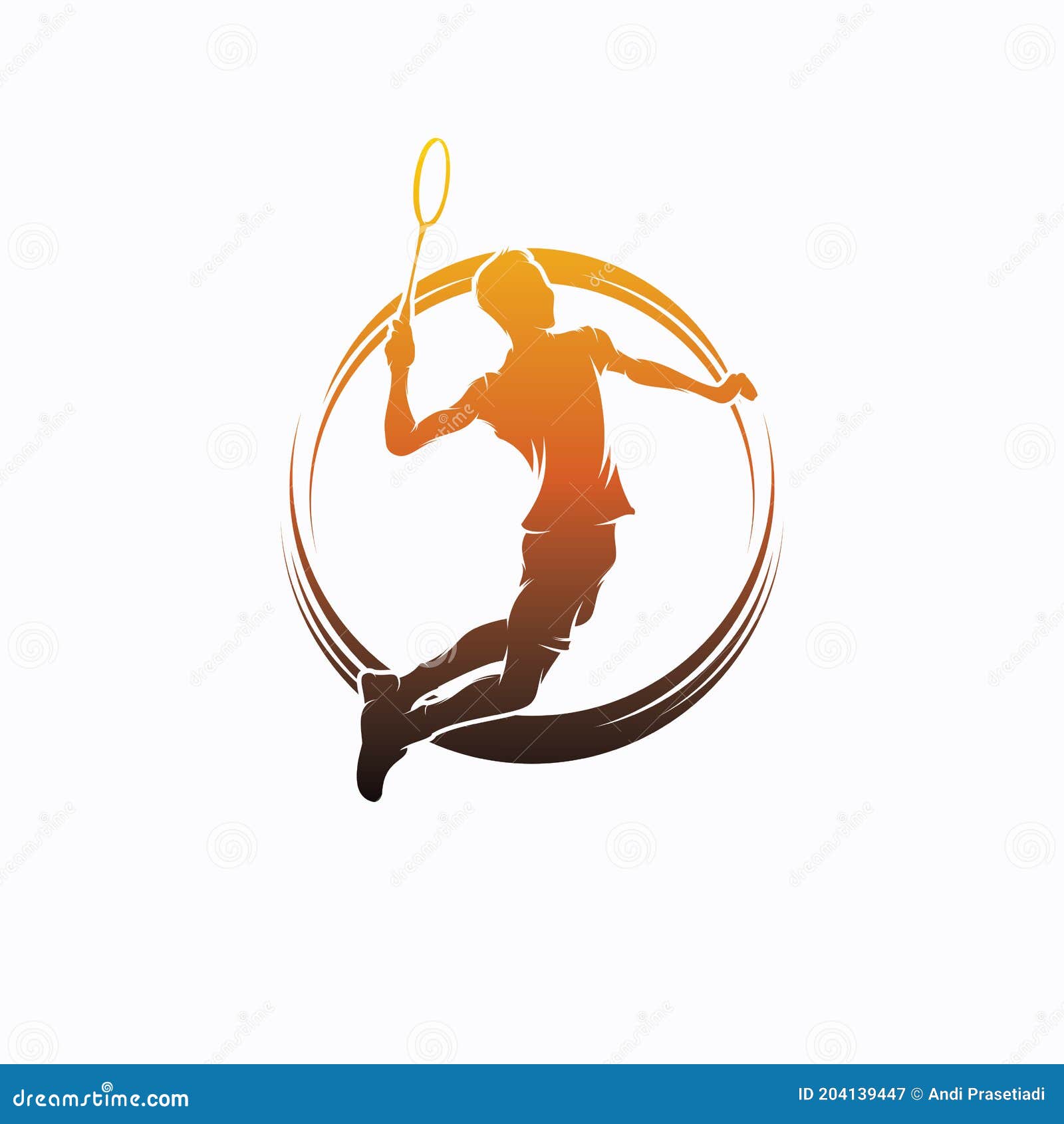 Badminton Smash Logo Design Inspiration Stock Vector - Illustration of ...