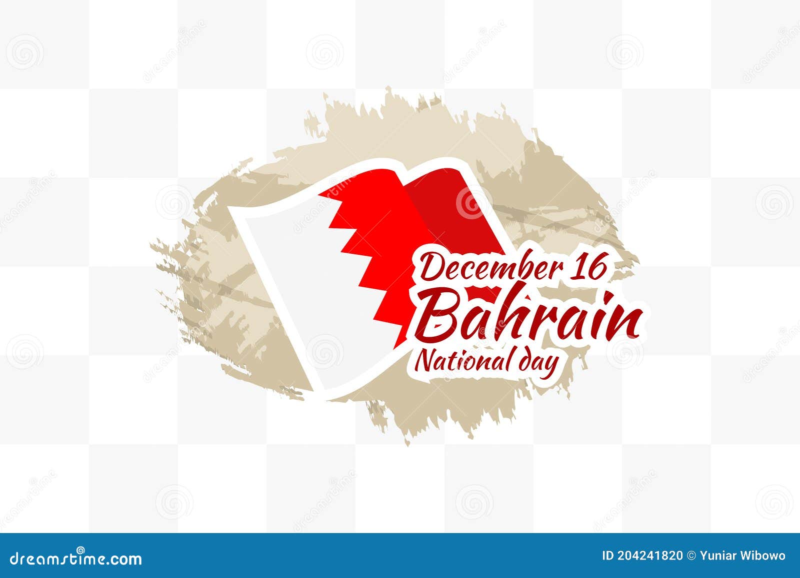 December 16. Happy National Day of Bahrain Vector Illustration Stock ...