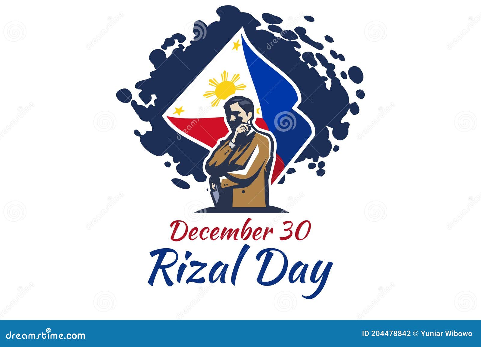 December 30, Happy Rizal Day Vector Illustration. Stock Vector ...