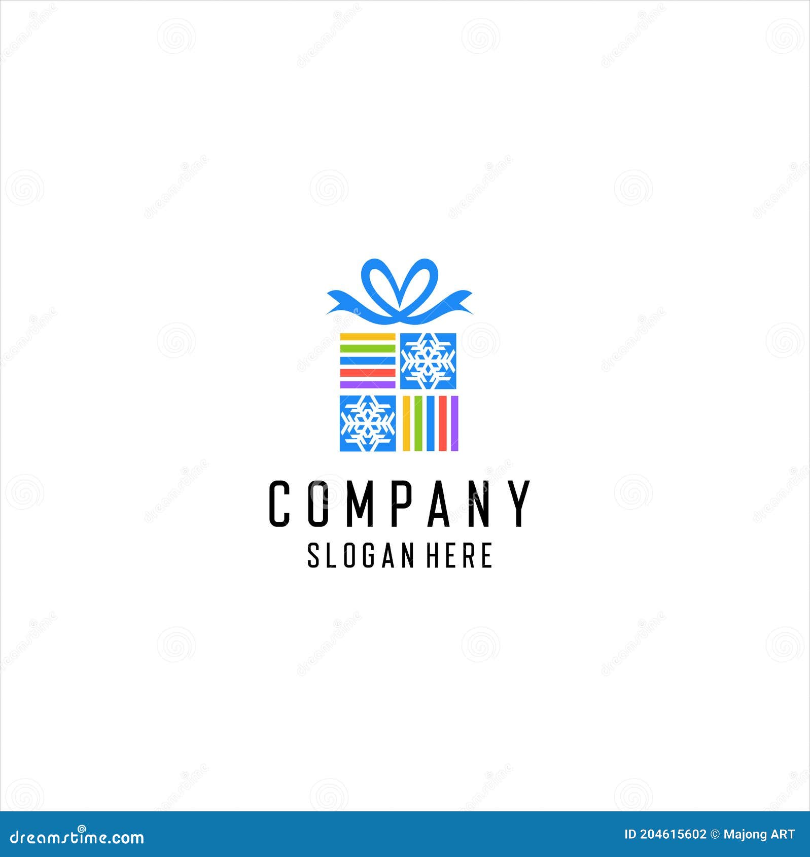 Gift Logo Vector, Icon, Emblem, Gift Shop Logo Design Concept, Creative ...