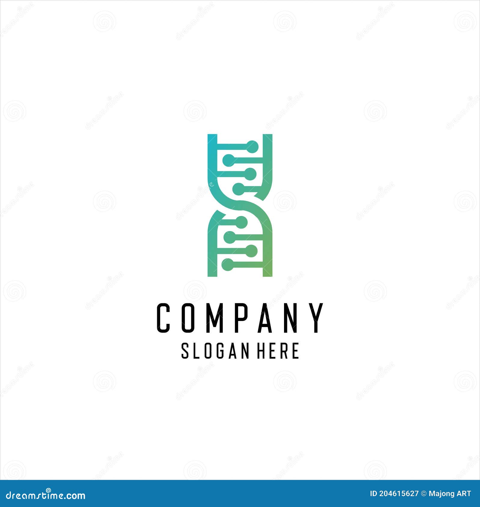 DNA Vector Logo. Modern Simple Microbiological Icons Stock Vector ...