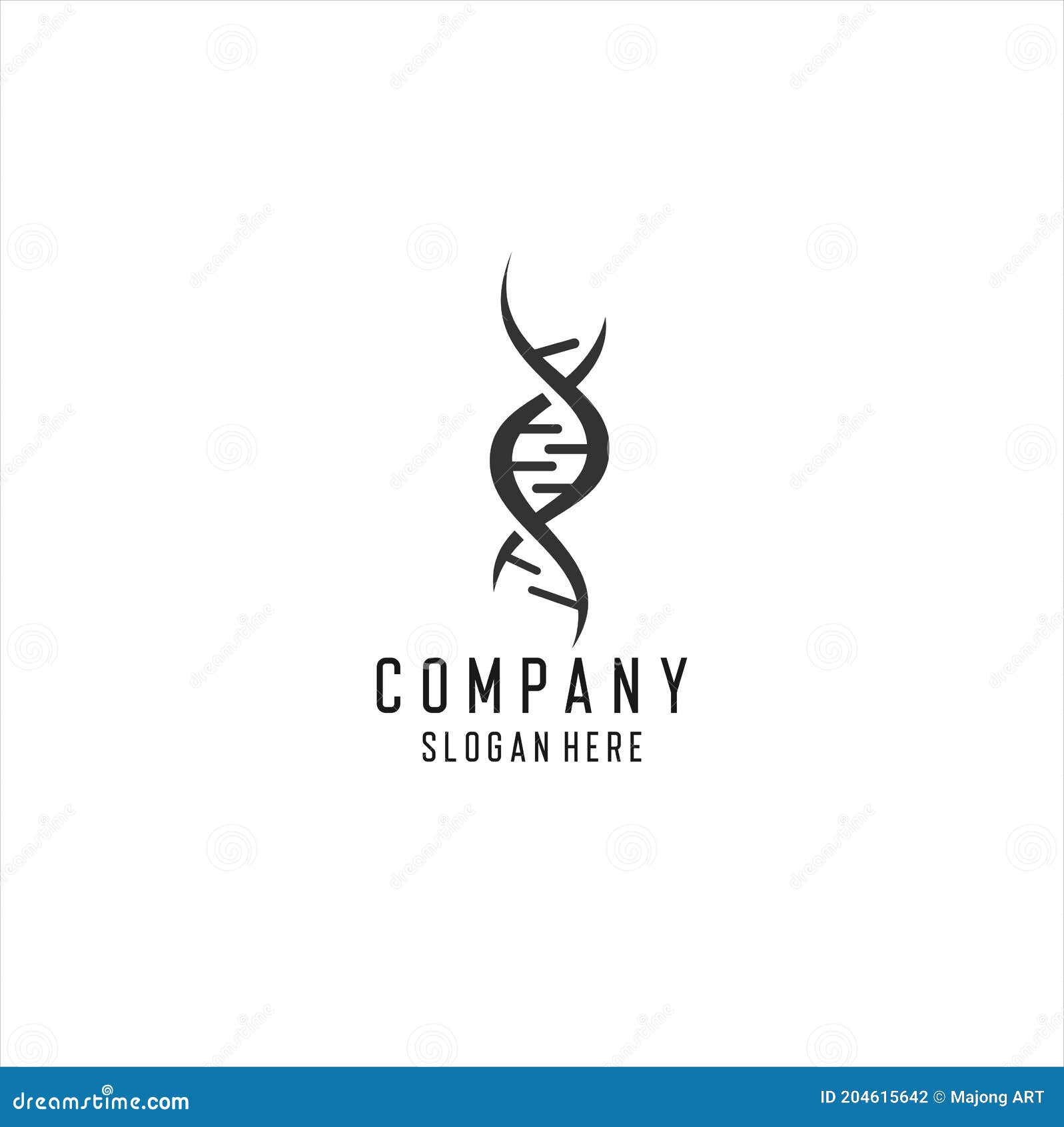 DNA Logo Design Concept Vector. Creative DNA Logo Template Stock Vector ...