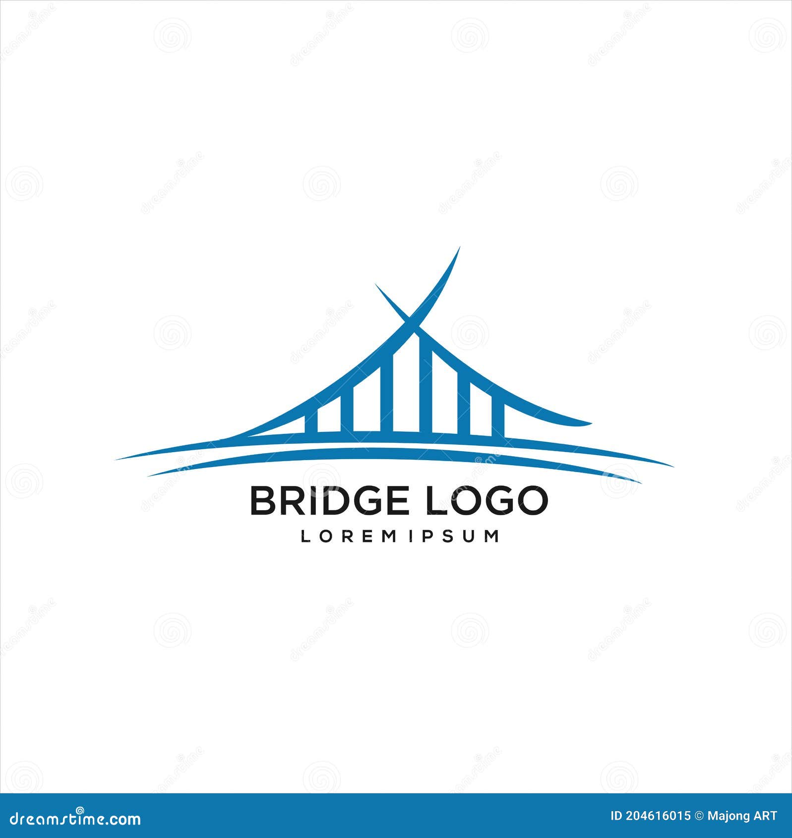 Bridge Logo Template Vector Icon Illustration Design Stock Vector ...