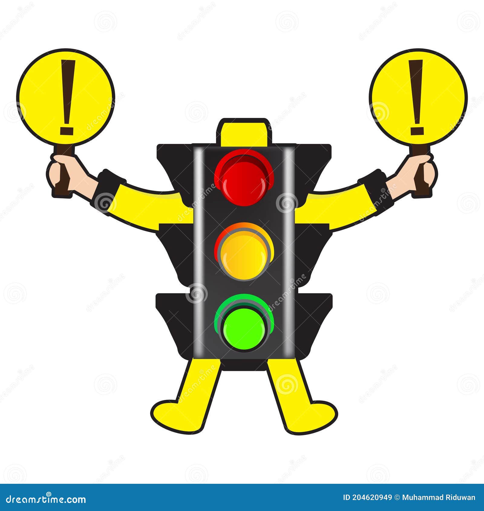 Traffic Sign Symbol Character Illustration Stock Vector - Illustration ...