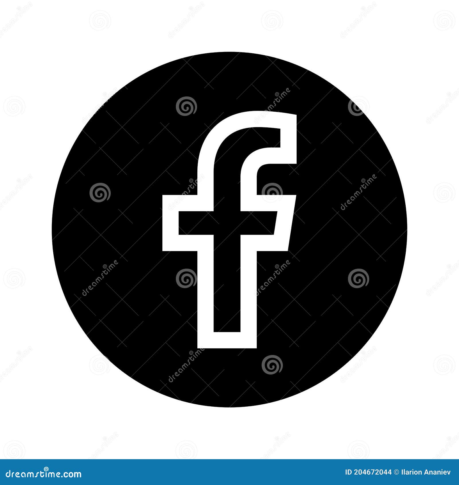 Facebook Logo Vector Black And White