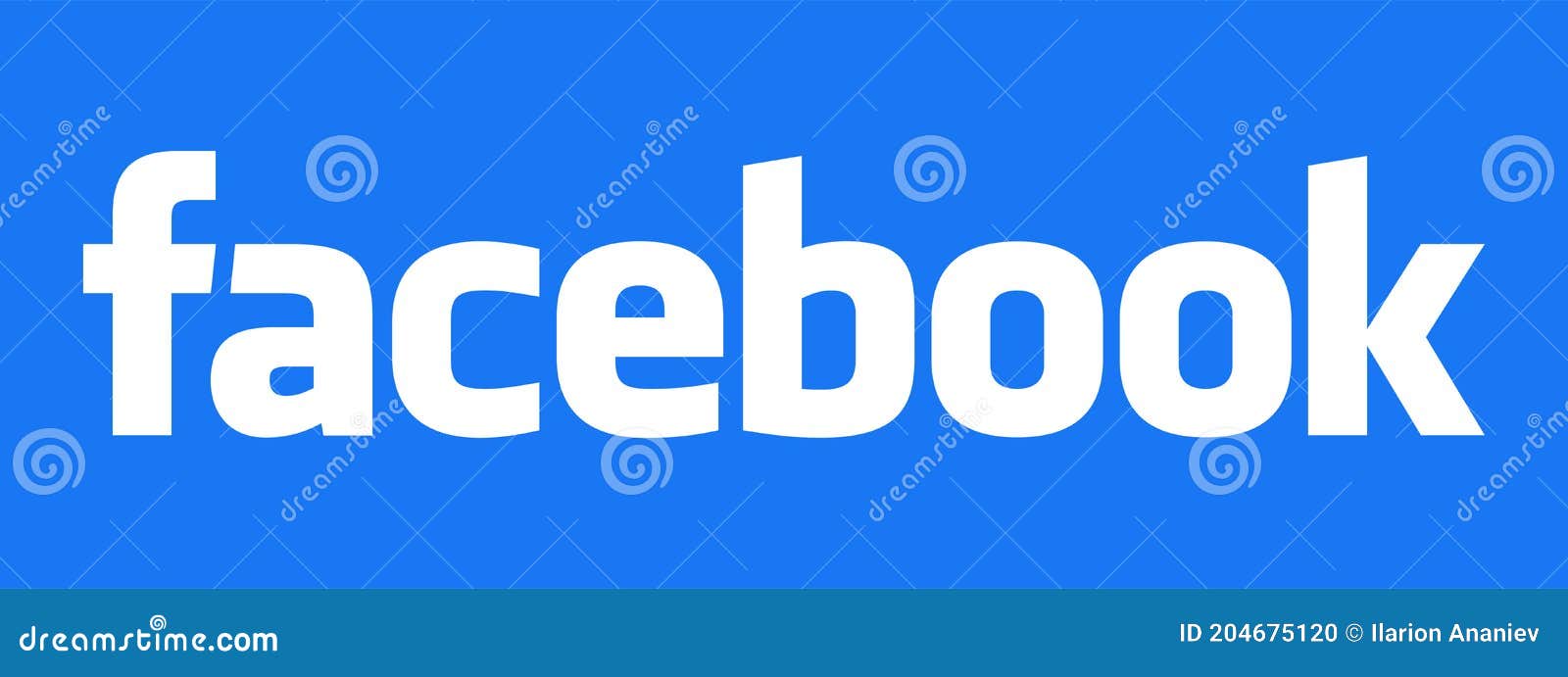 Facebook Text Logo - Vector - Latest Blue Color Font - Isolated ...