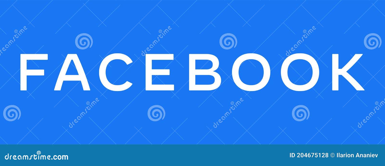 Facebook Text Logo - Vector - Latest Blue Color Font - Isolated ...
