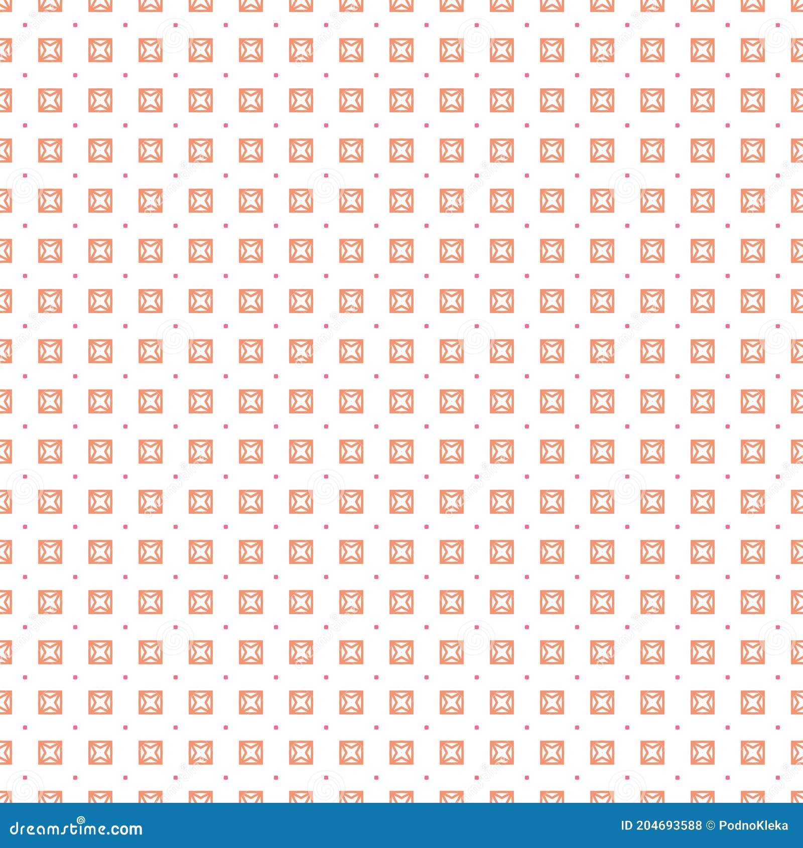 Geometric Dotted Squares Object Vector Seamless Pattern. Color Texture ...