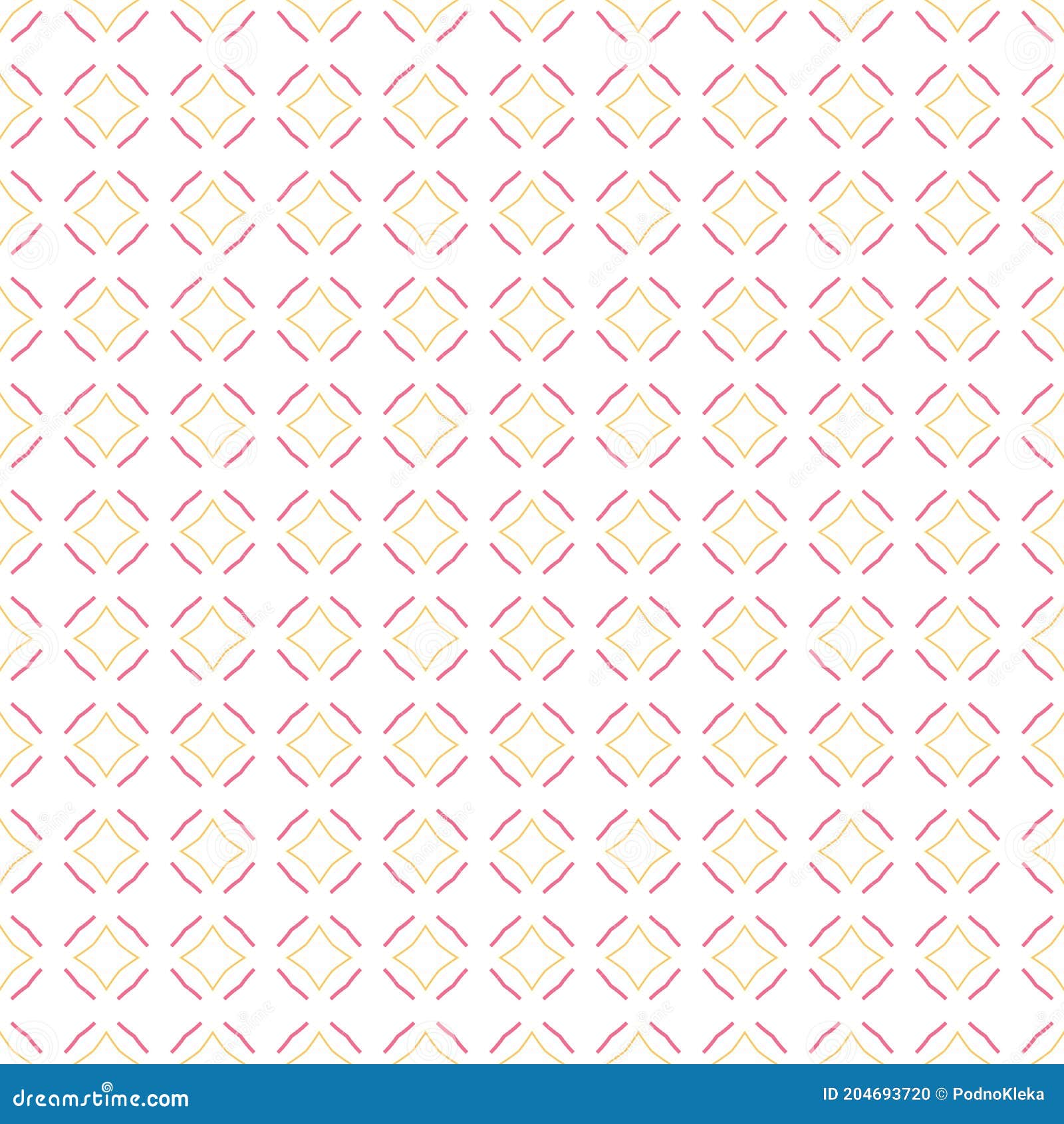 Geometric Diamond Line Object Vector Seamless Pattern. Color Texture ...