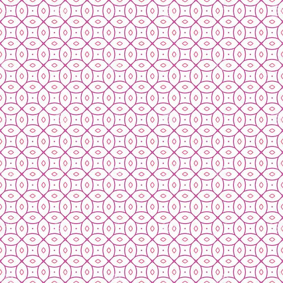 Abstract Geometric Round Circle Fence Vector Seamless Pattern. Color ...