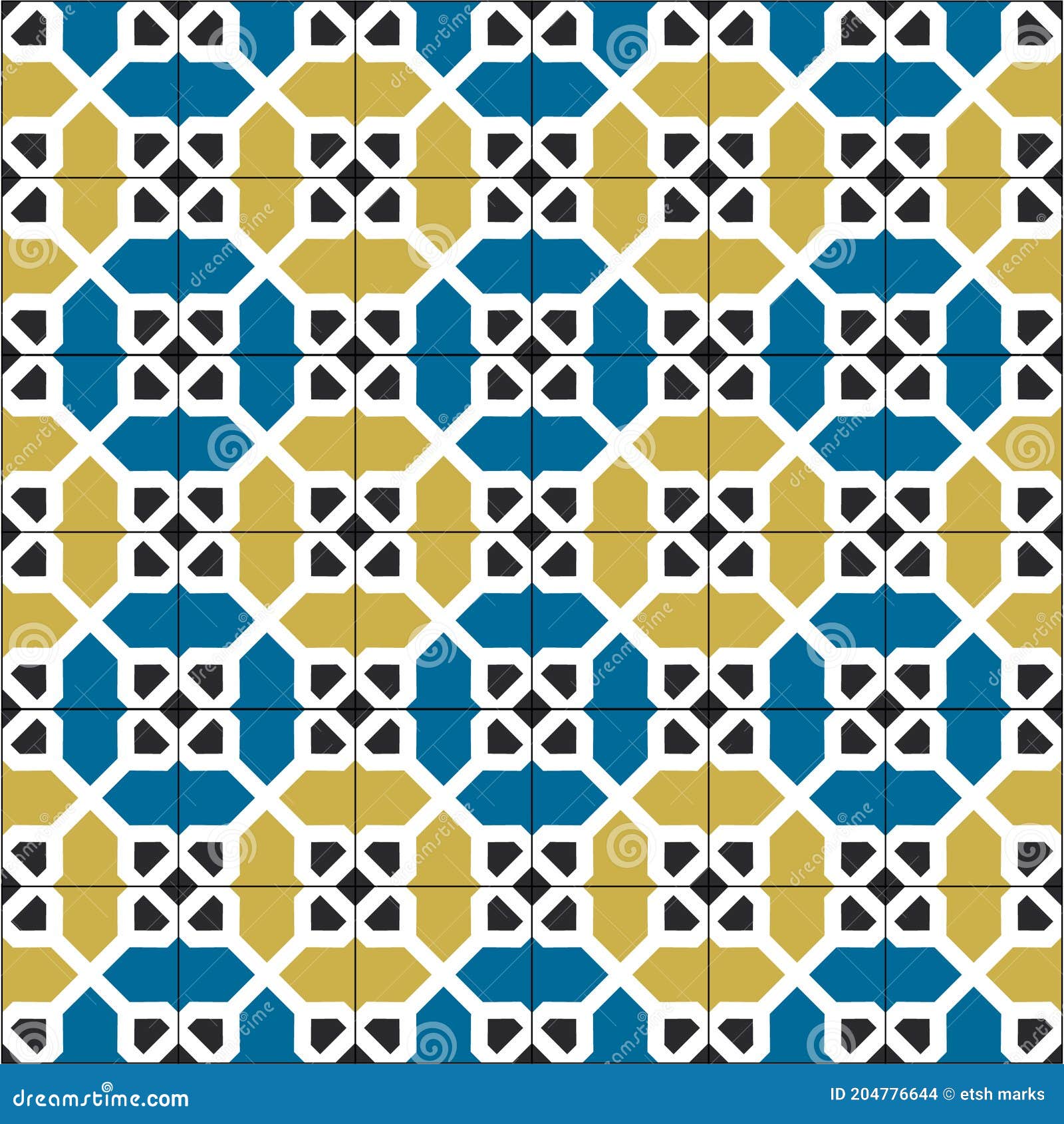 Traditional Palestinian Floor Tiles. Stock Vector - Illustration of ...