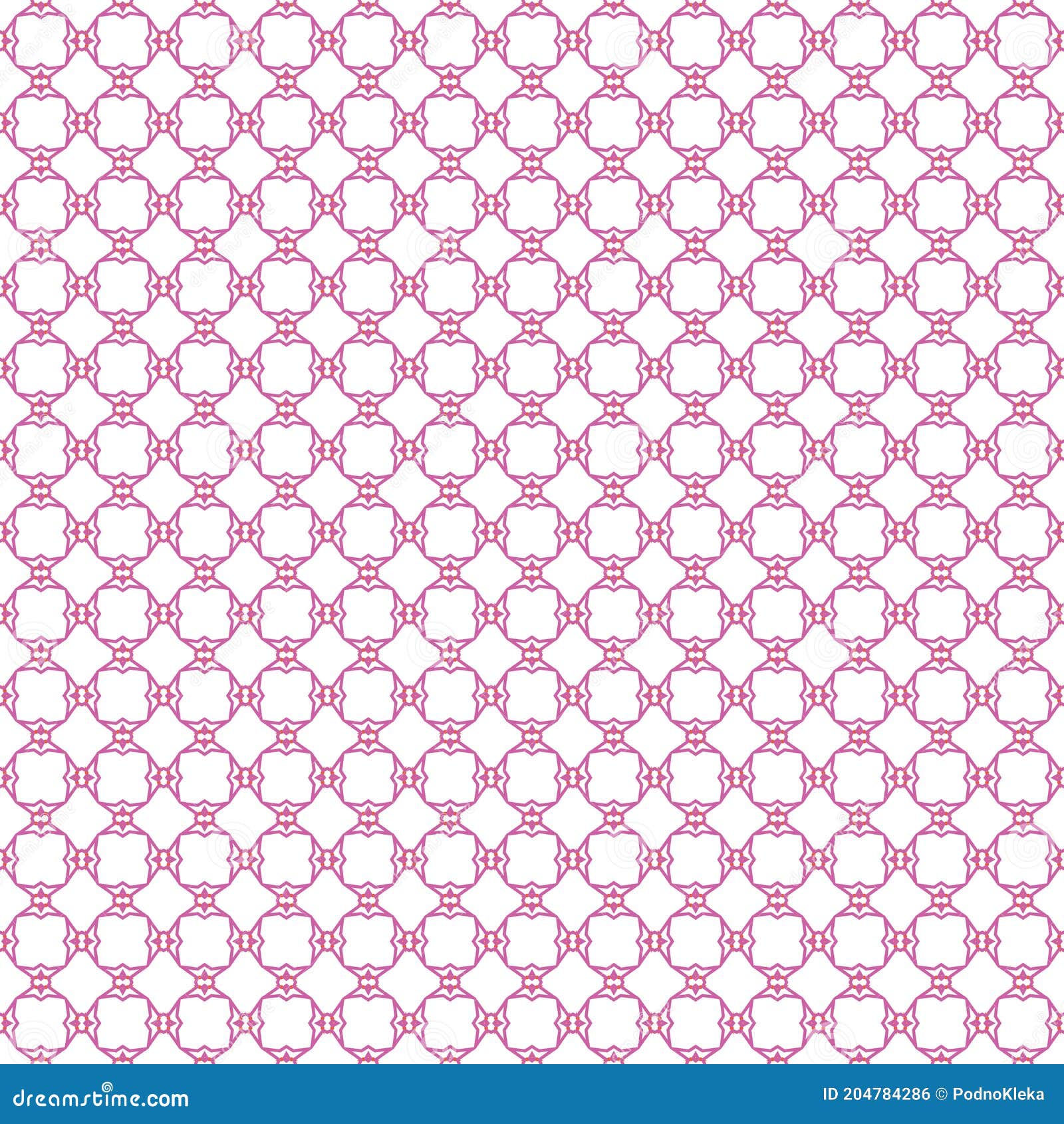 Outline Pink Geometric Fabric Seamless Pattern. Pink Texture. Digitally ...