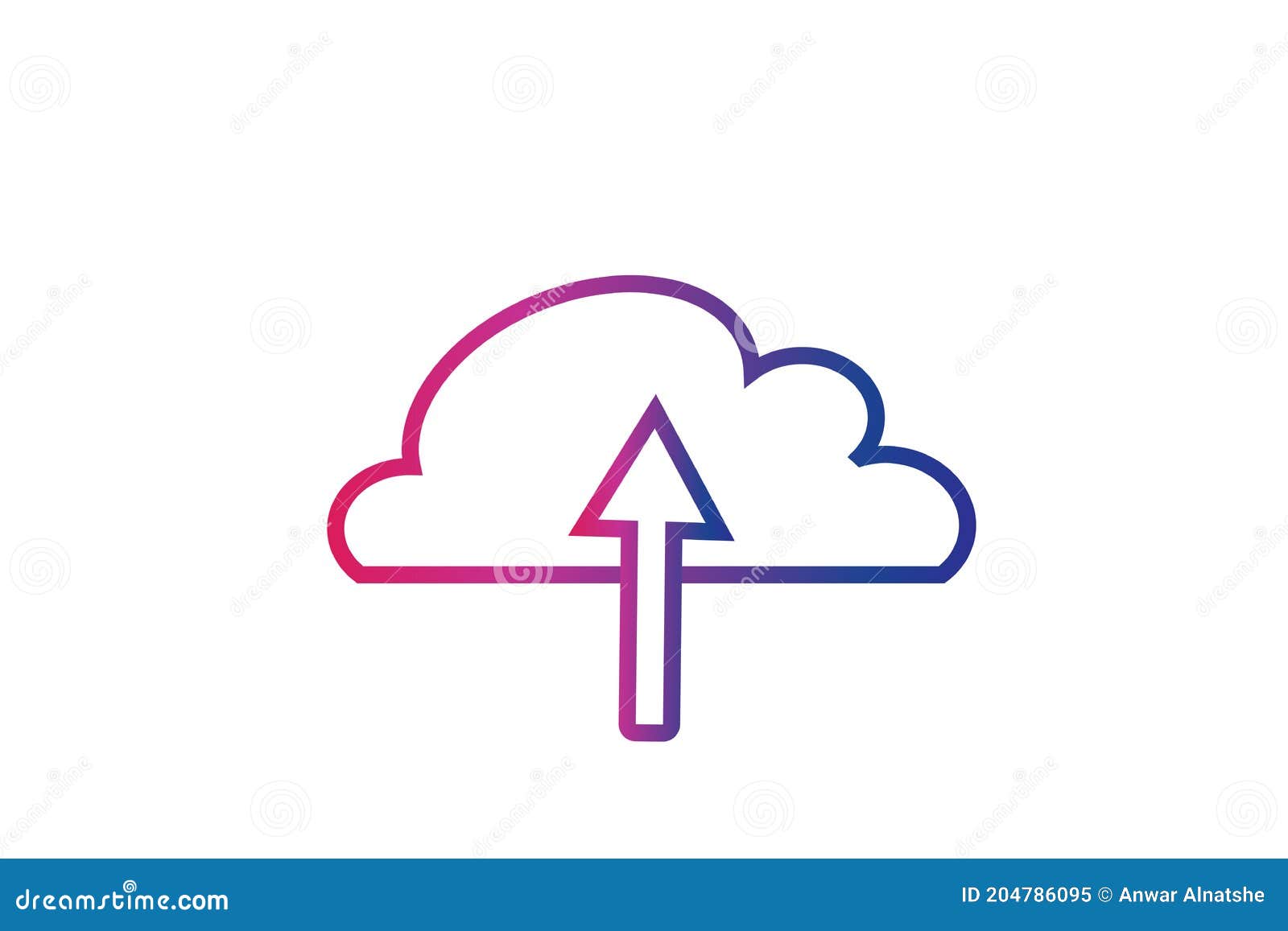 Upload user interface Icon stock illustration. Illustration of mail ...