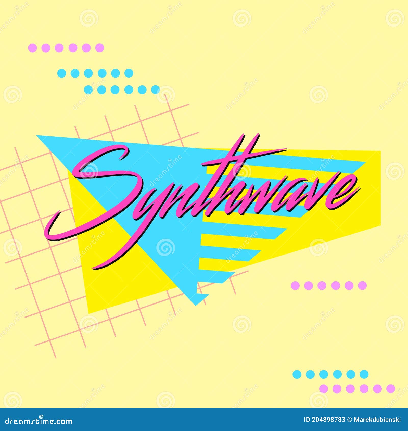 Miami Vice CIty Skyline Landscape Cartoon Vector | CartoonDealer.com ...