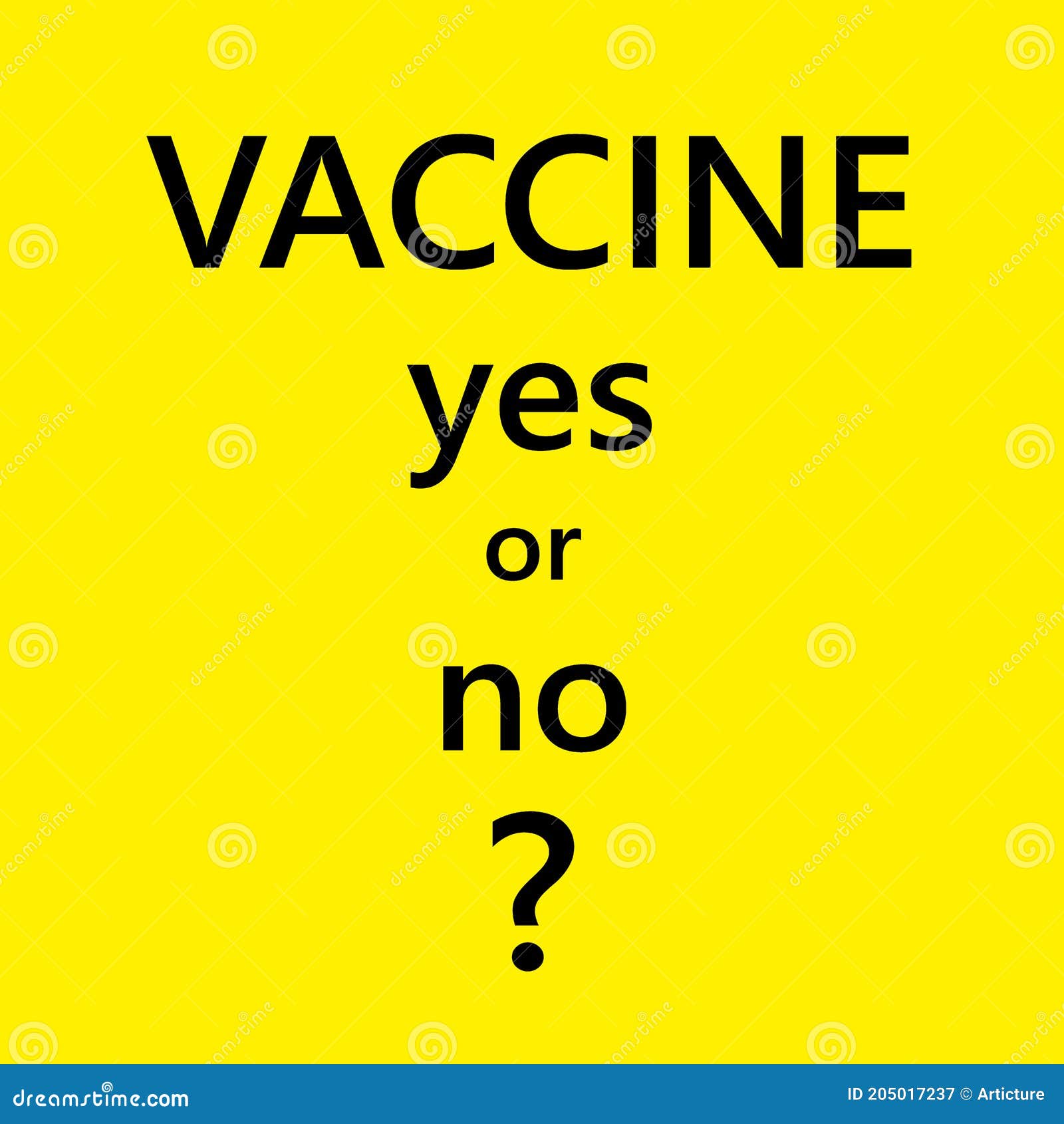 Social Question about Vaccination - Yes or No? Stock Vector ...