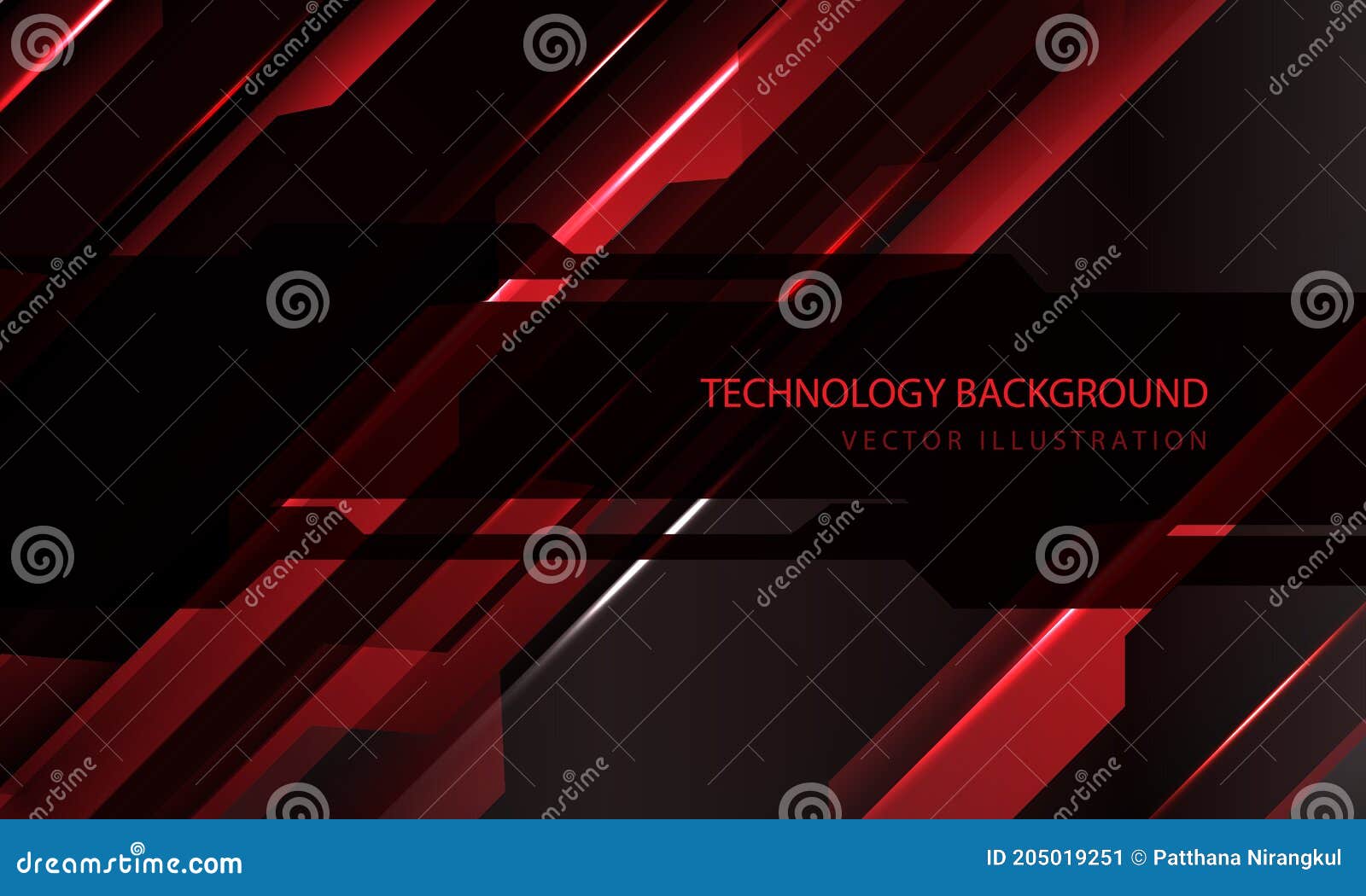 Abstract Technology Cyber Circuit Red Black Metallic Slash Speed Dark ...