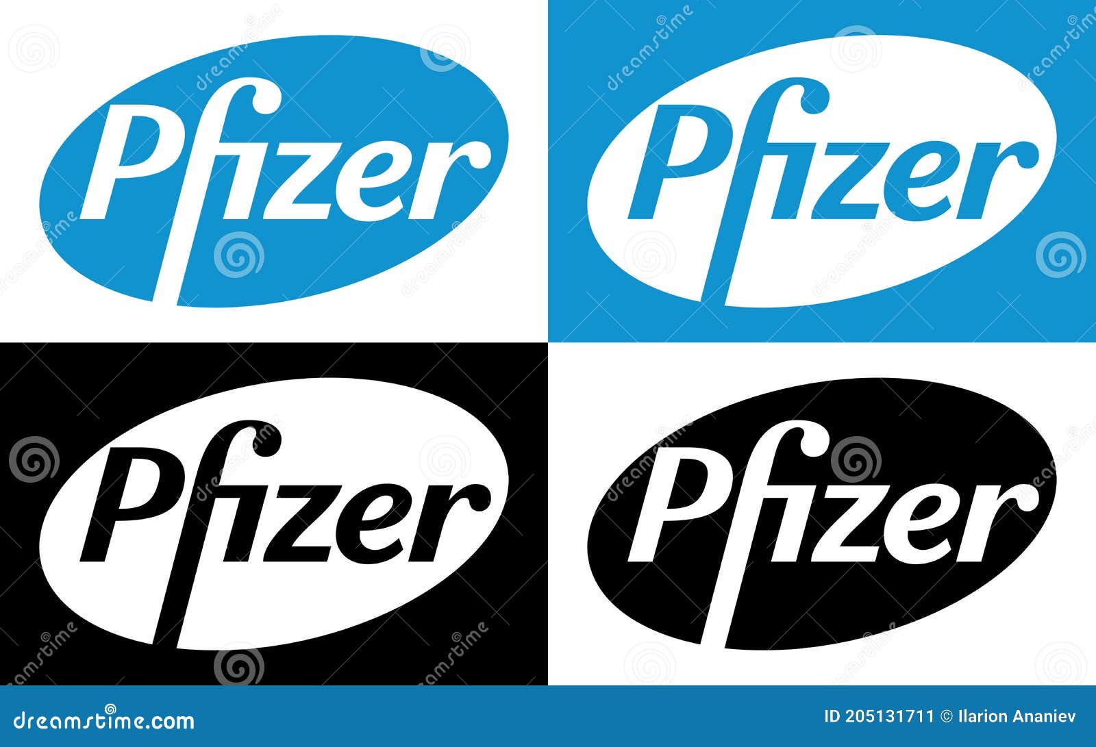 Pfizer Vector Logo - Latest Blue and Black Color Silhouette Set ...