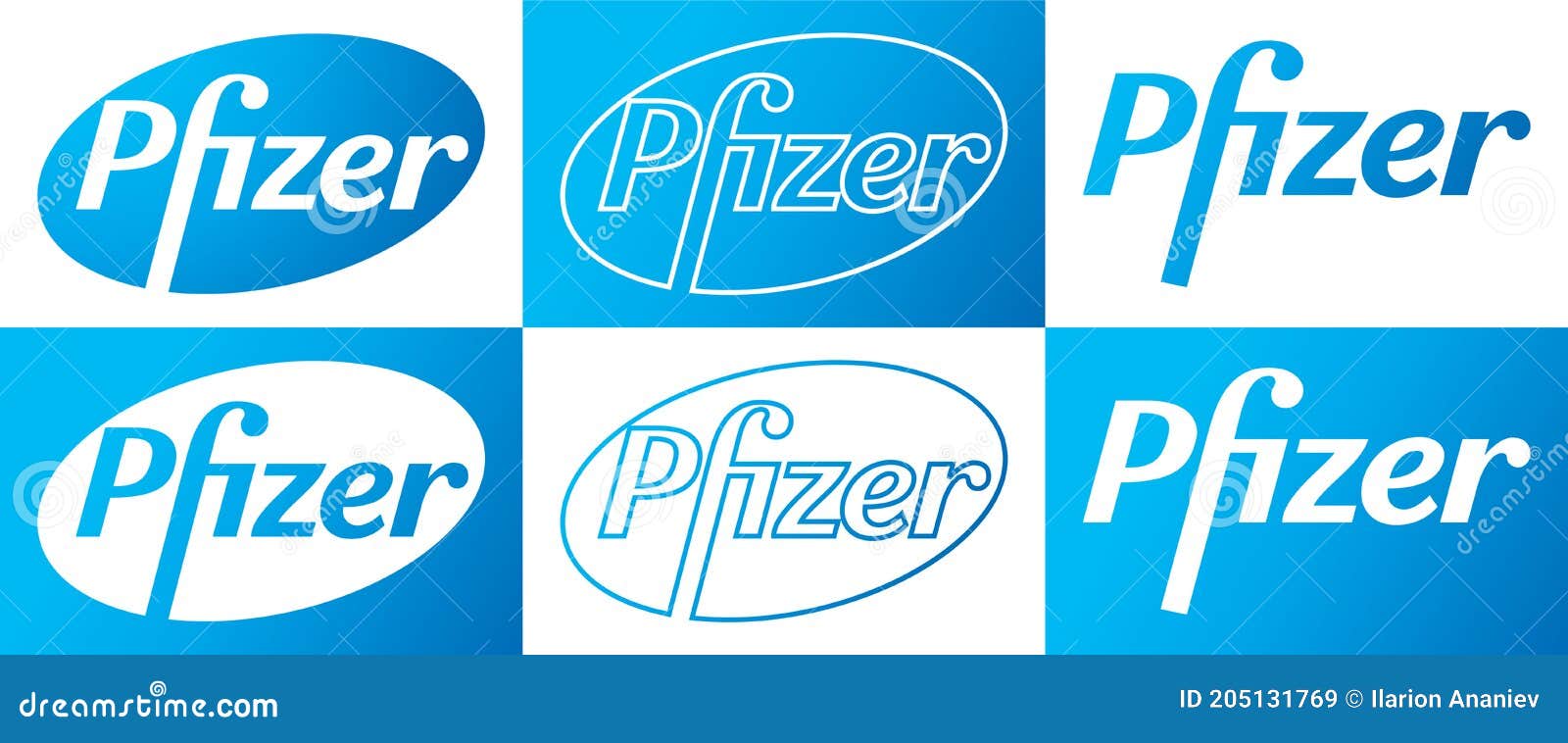 Pfizer Vector Logo - Latest Blue Color Set - American Pharmaceutical ...