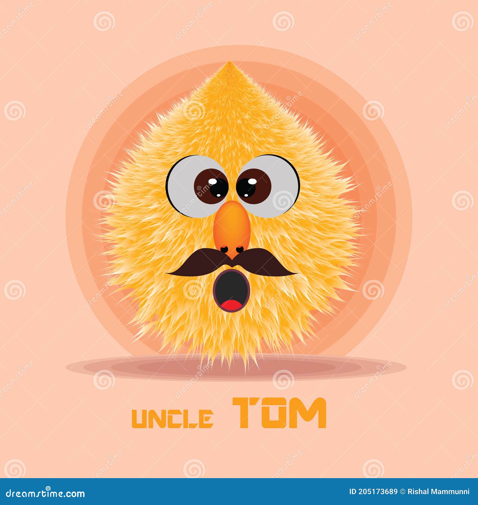 Mascot Cartoon Character Uncle Tom Stock Vector - Illustration of ...