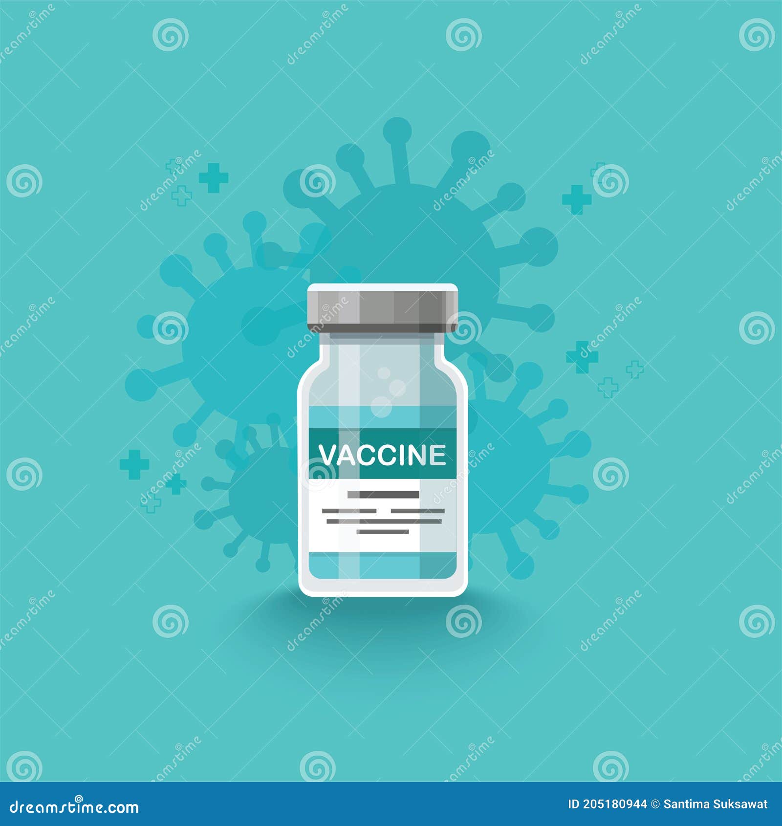 Vaccine Background. Vaccination Concept. Health Care and Protection ...