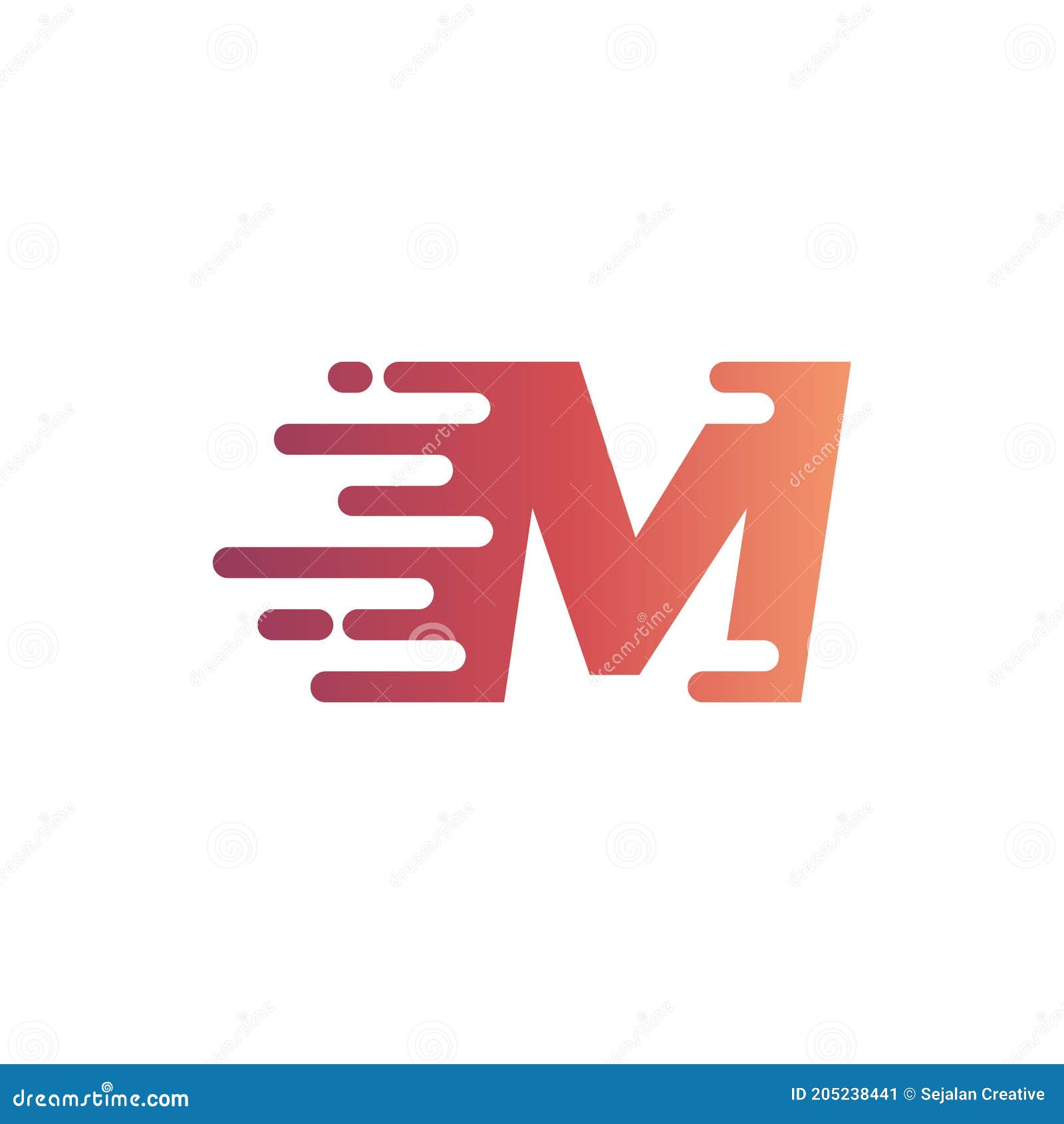 Fast Letter M Logo Design Element Stock Vector - Illustration of ...